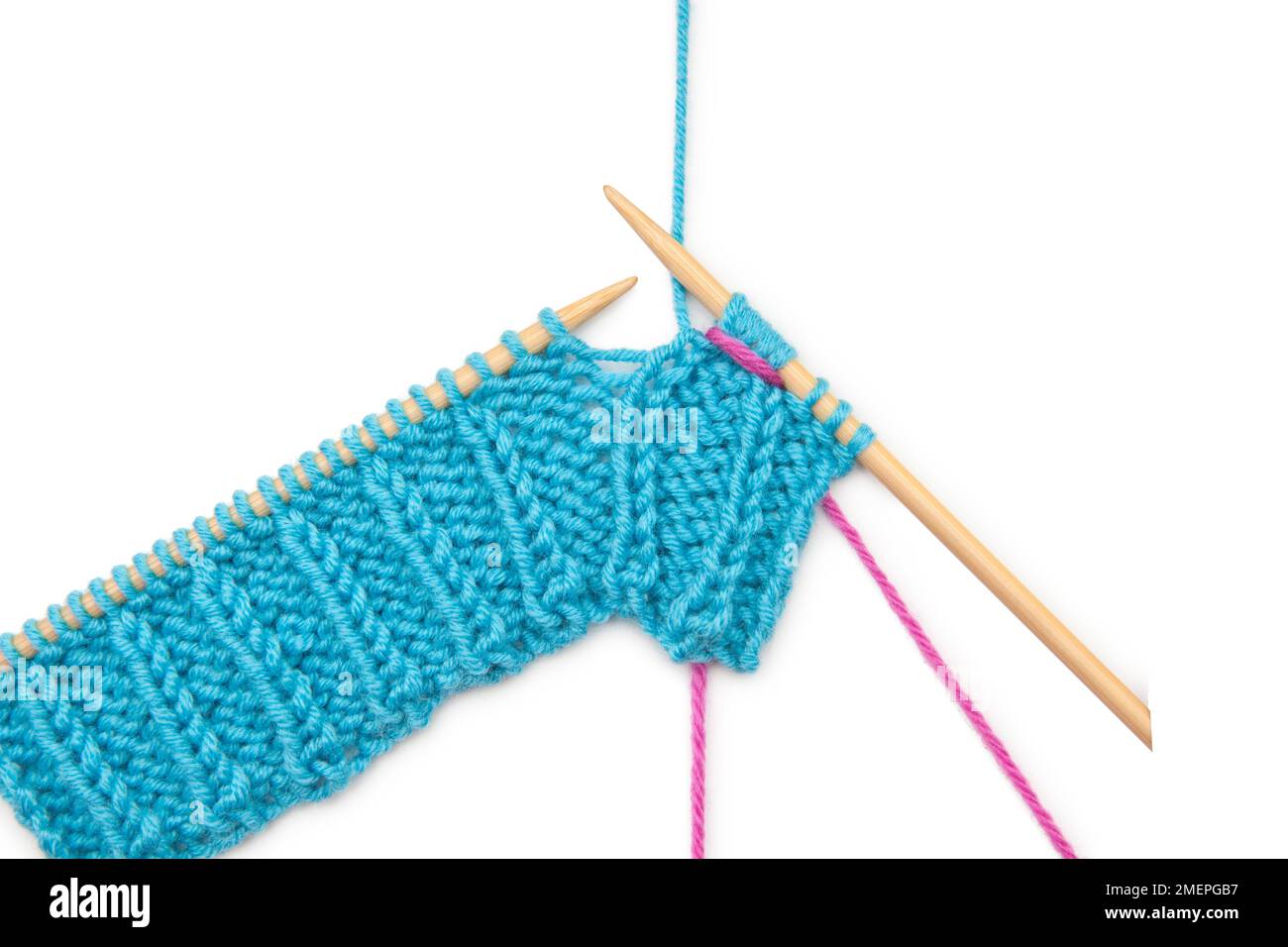 Wool knitting needles in Cut Out Stock Images & Pictures - Alamy