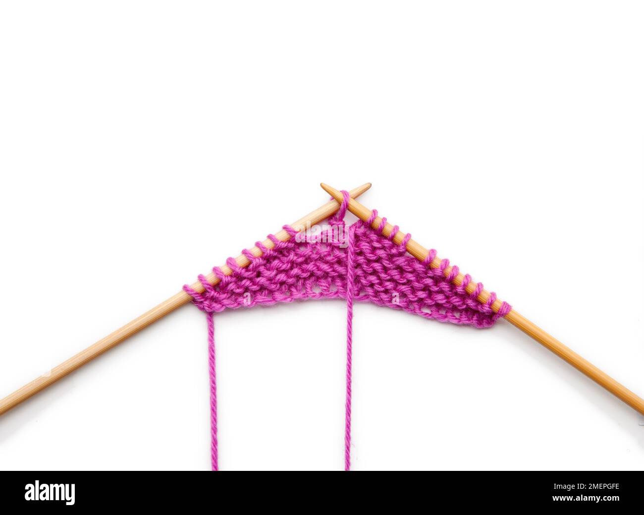 Example of short row ball 3D knitting technique Stock Photo - Alamy