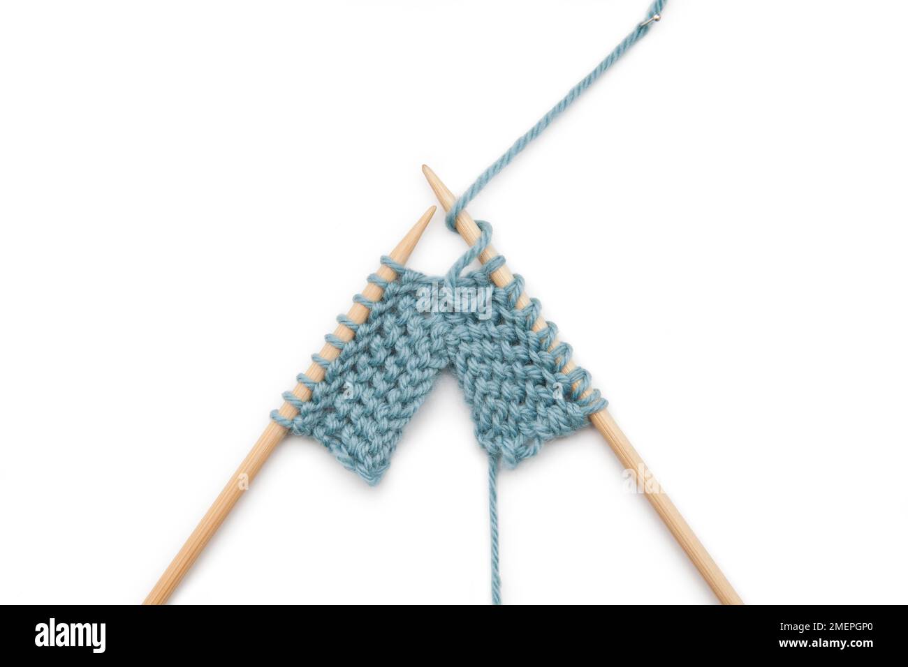 Example of Tunisian knitting Stock Photo - Alamy
