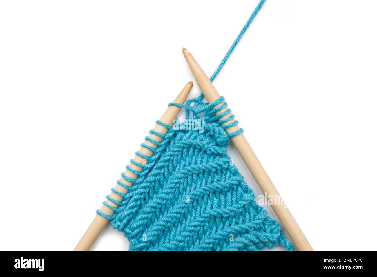 Example of twice knit knitting Stock Photo - Alamy