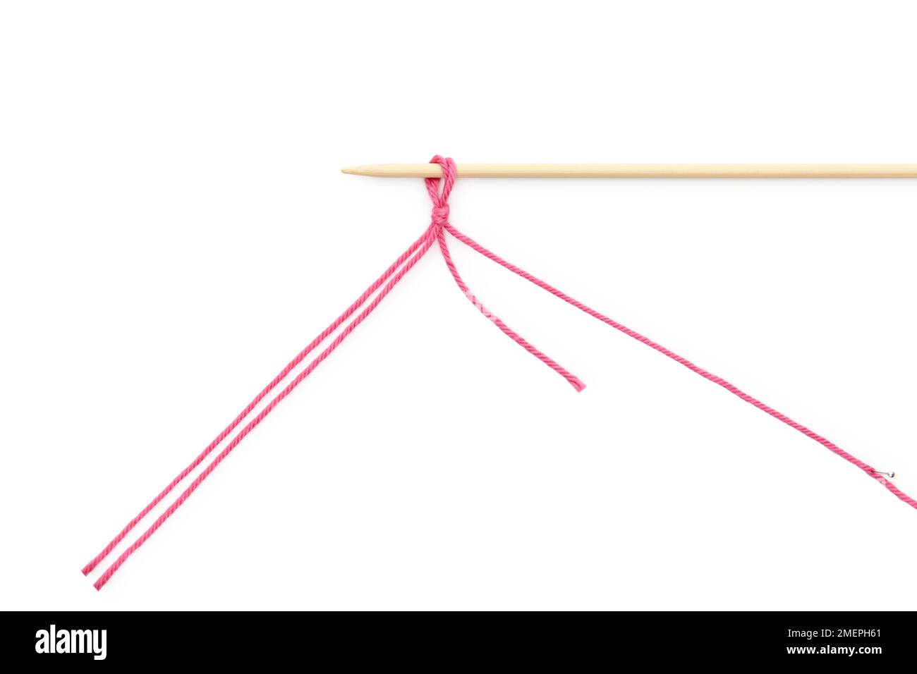 Two strand double cast on hi-res stock photography and images - Alamy