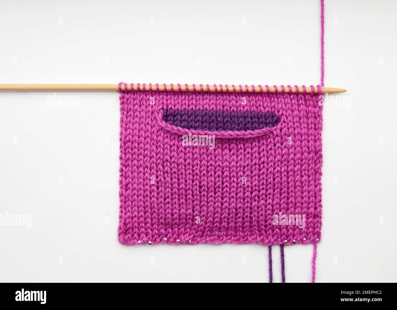 Horizontal inset pocket knitting hi-res stock photography and images ...