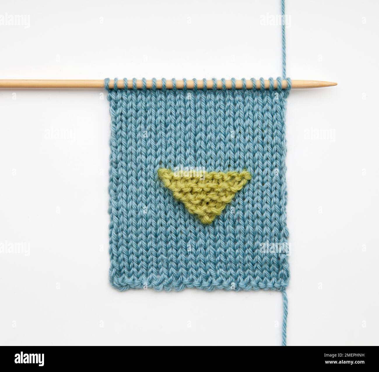 Example of flap knitting technique Stock Photo - Alamy