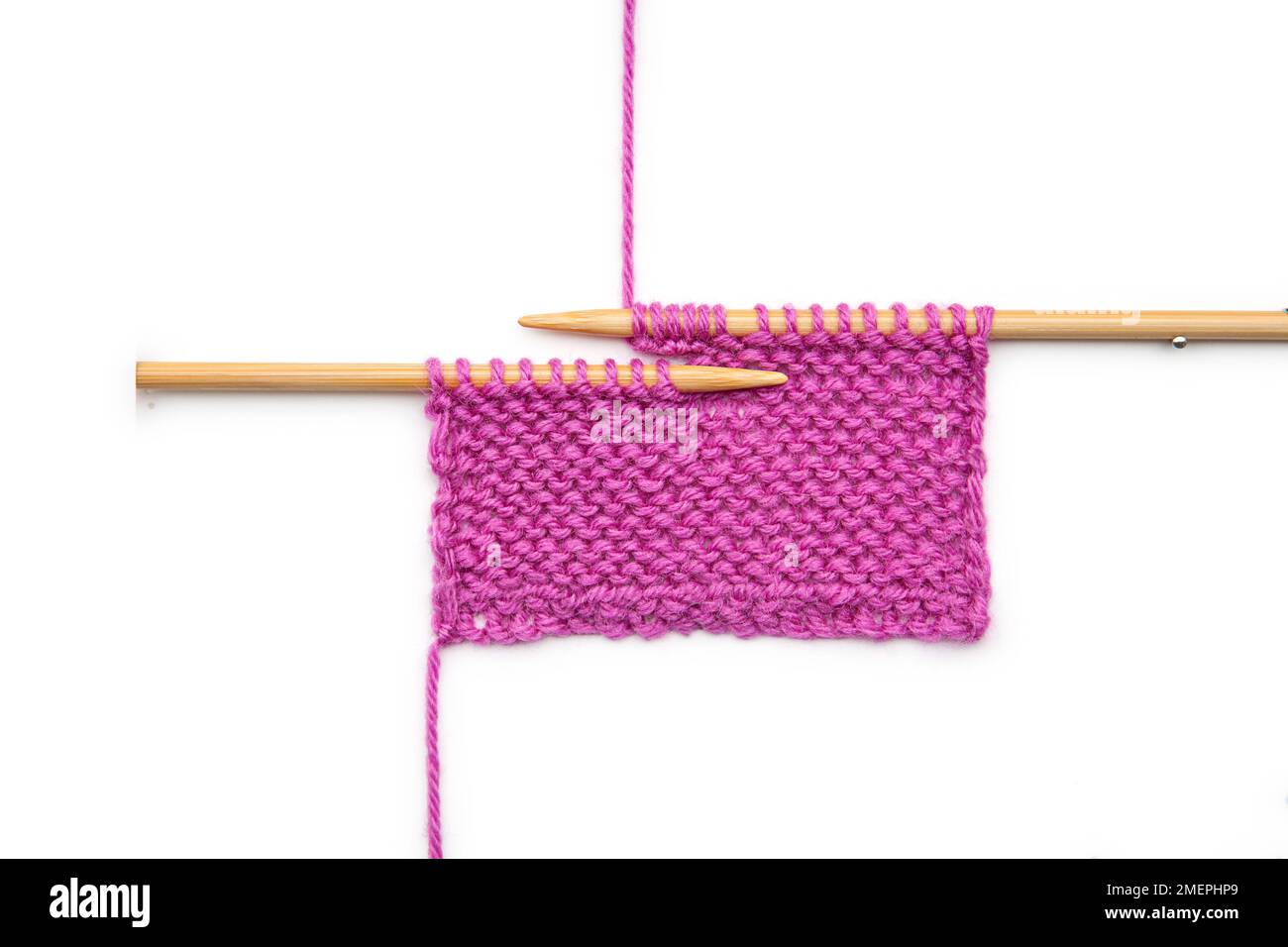Example of tulip cluster bobble knitting technique Stock Photo - Alamy