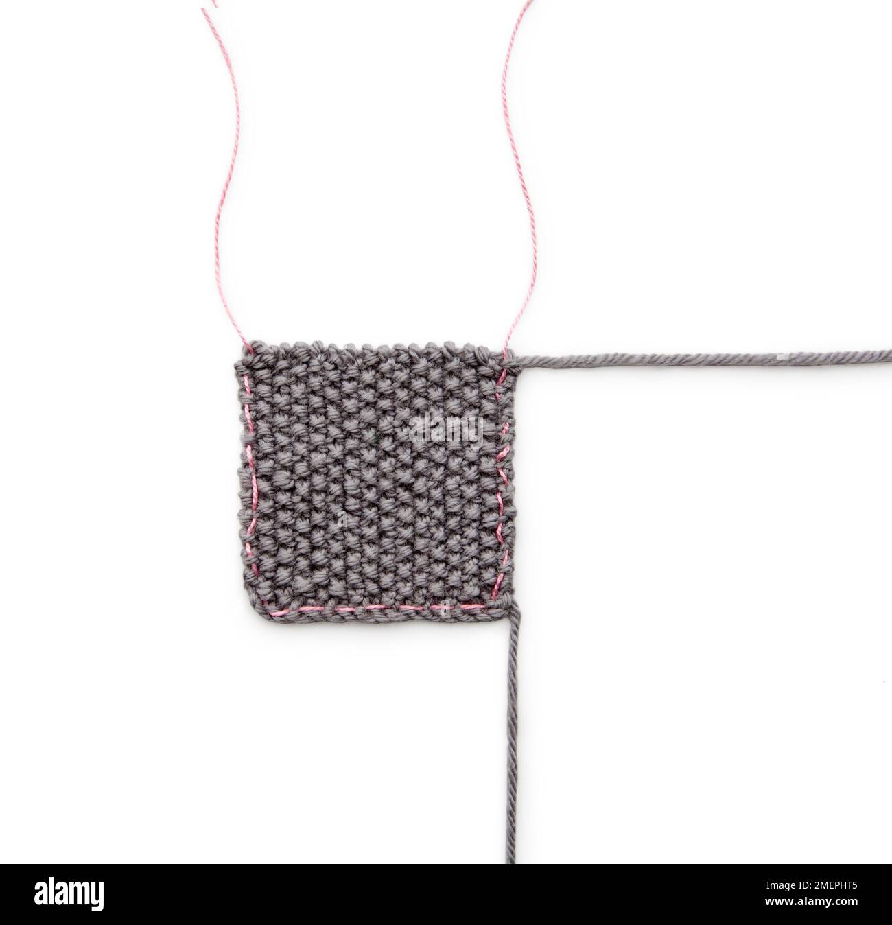 Example of covered buttons knitting technique Stock Photo - Alamy