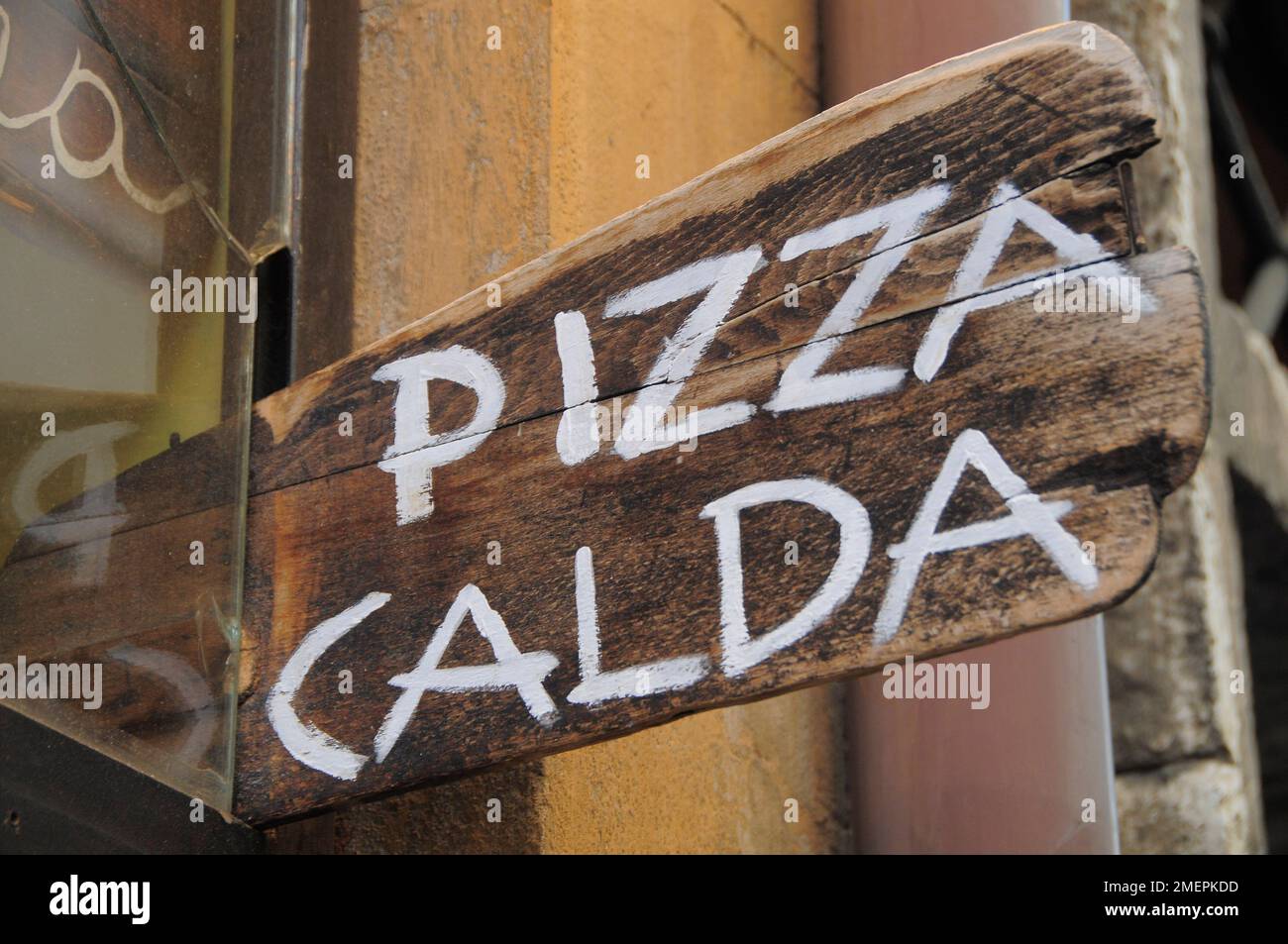 Italy, Lazio, Rome, Trevi Fountain, Pizza sign Stock Photo - Alamy