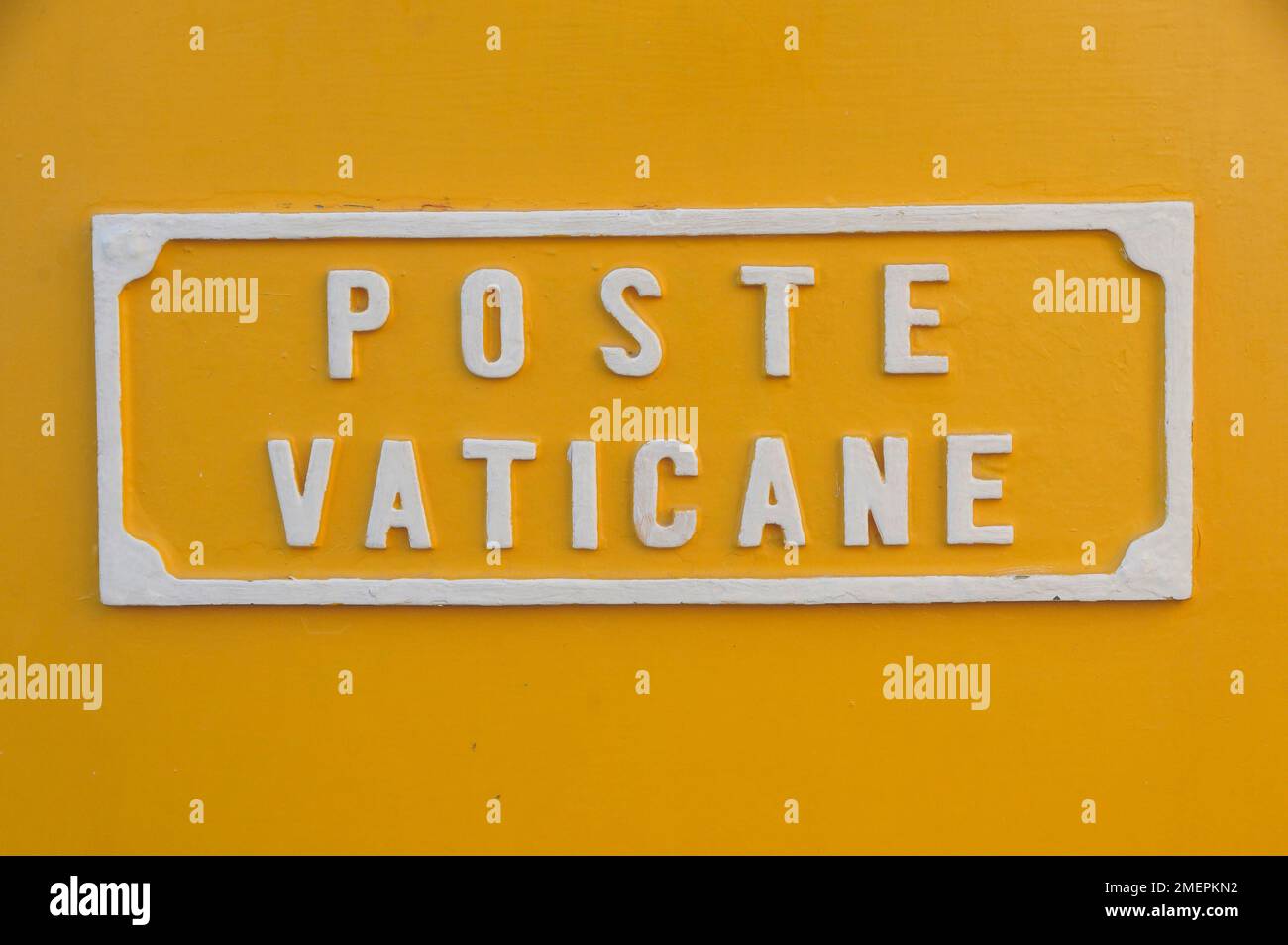 Italy, Lazio, Rome, Vatican City, St Peter's Square, Vatican Post box ...