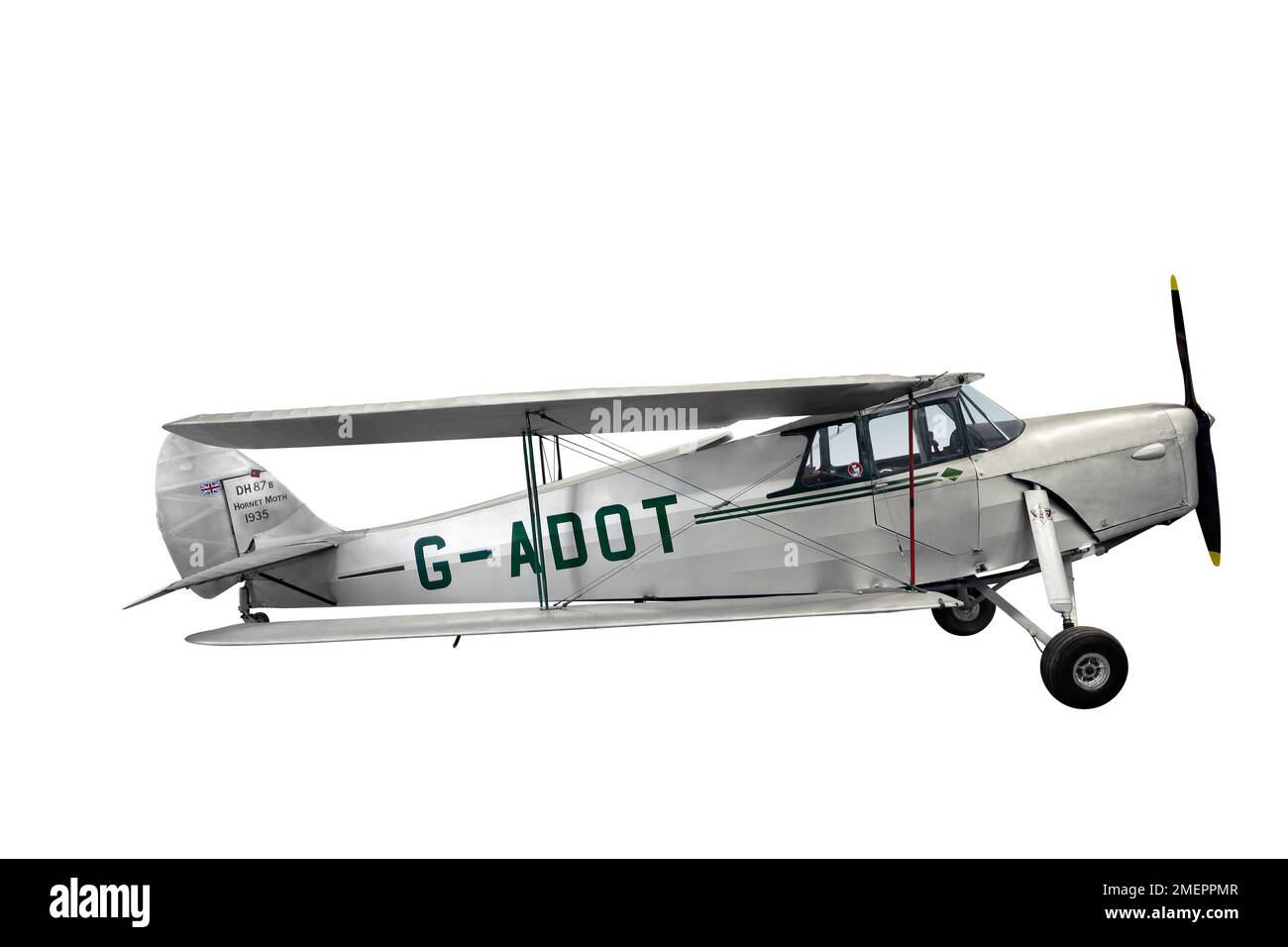 de Havilland DH.87 Hornet Moth biplane, side view Stock Photo - Alamy