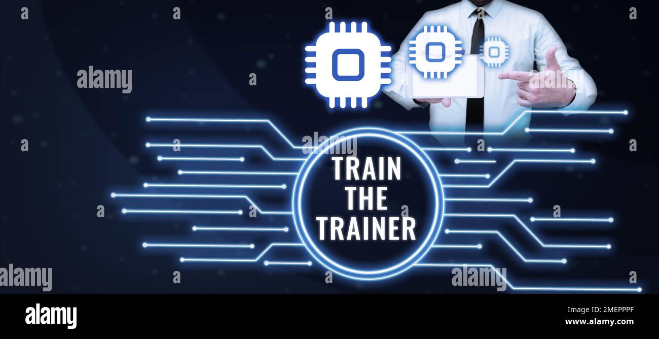 Conceptual display Train The Trainer. Business idea identified to teach ... Conceptual display Train The Trainer. Business idea identified to teach ...