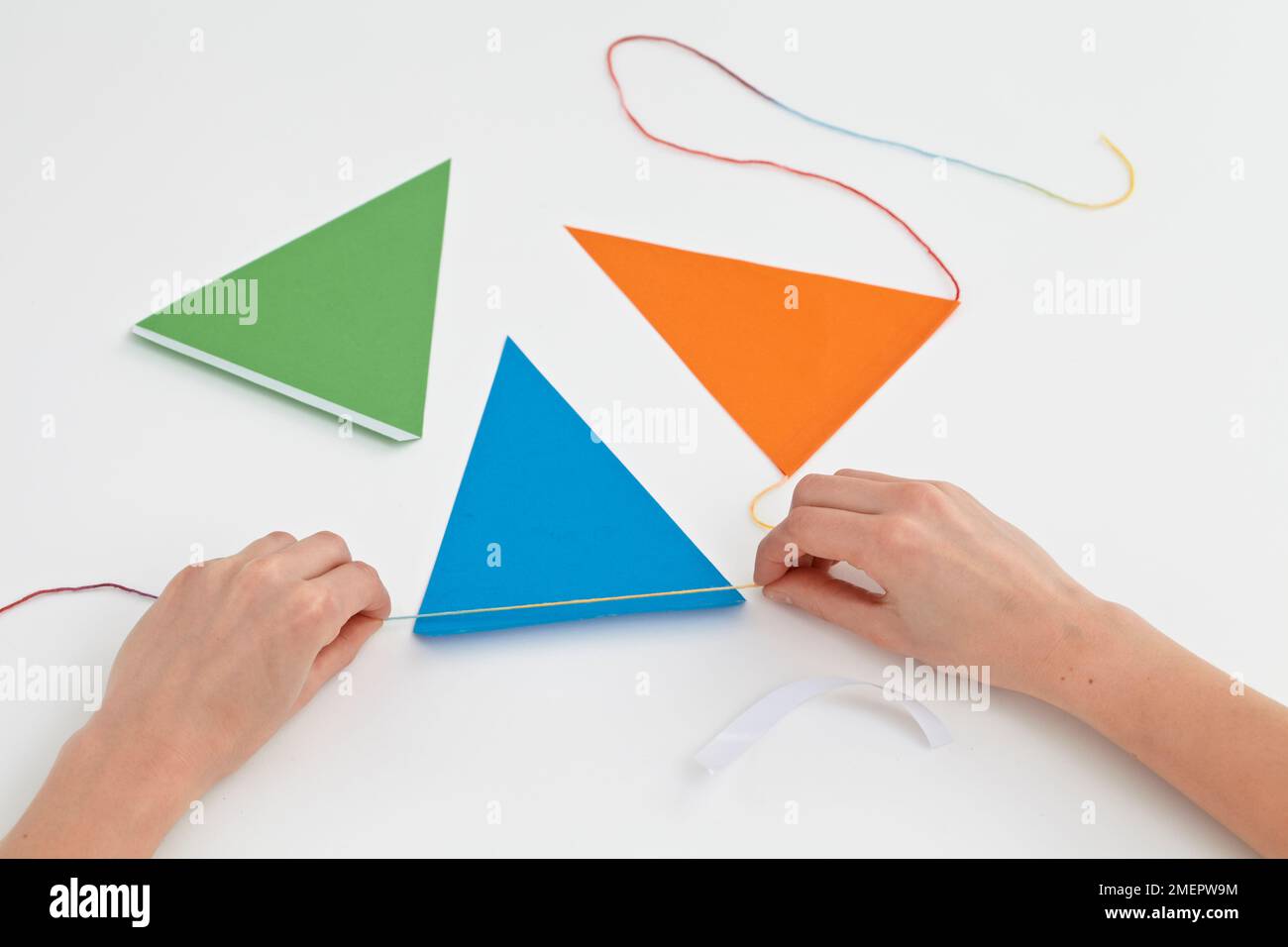 Plain colour bunting hi-res stock photography and images - Alamy