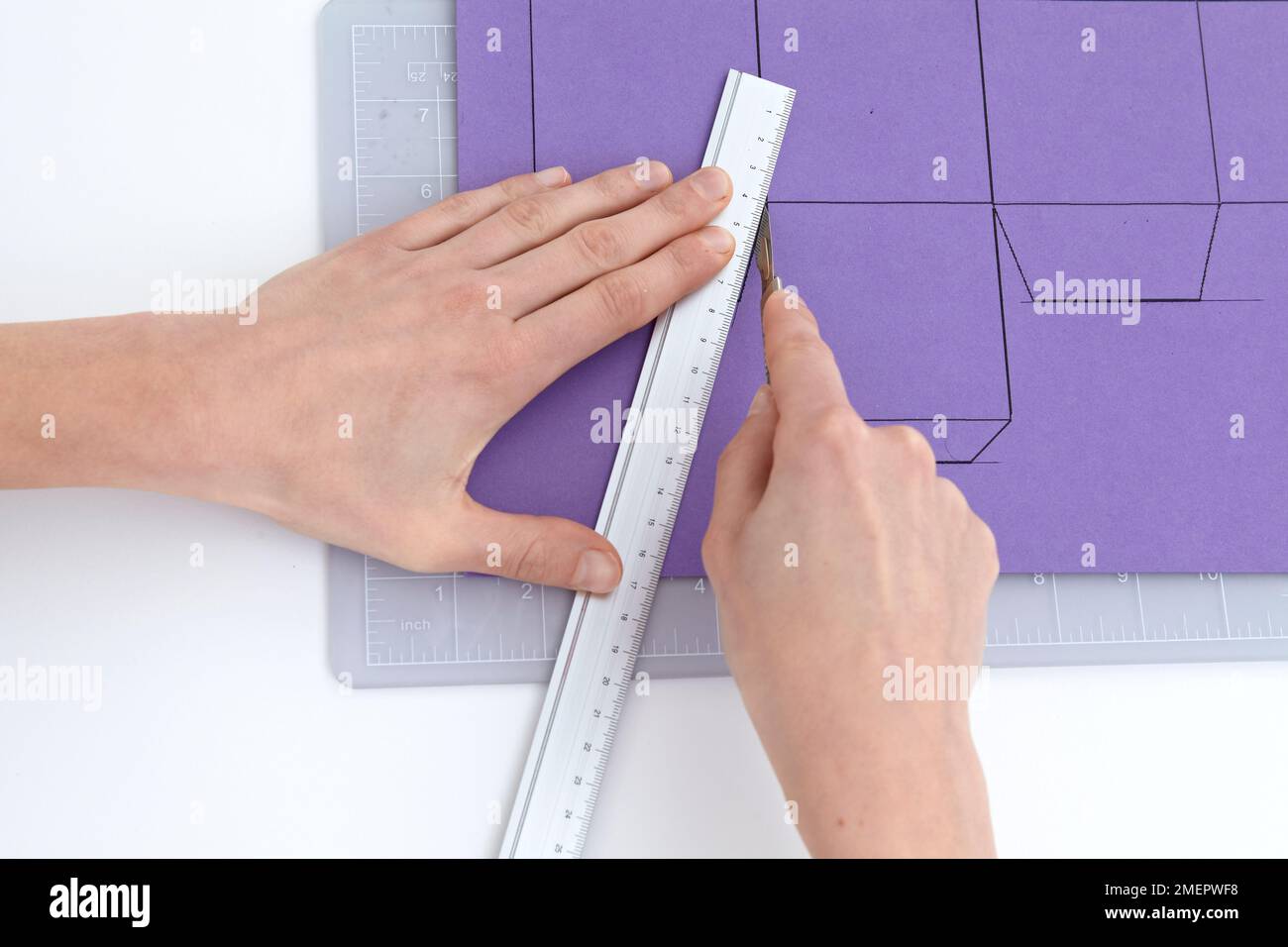 Box template craft hi-res stock photography and images - Alamy