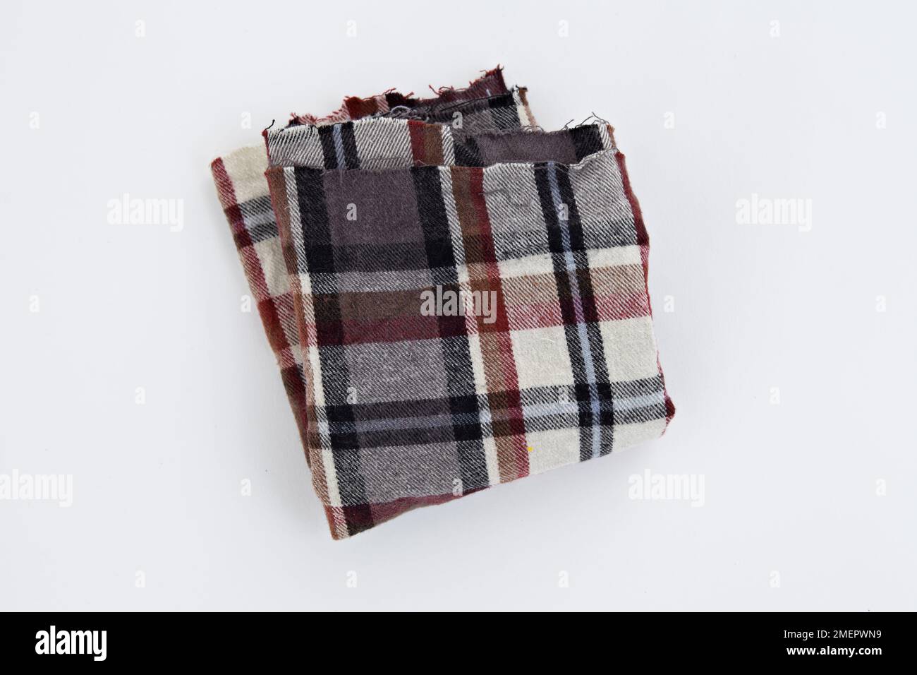 Folded rag, overhead view Stock Photo - Alamy