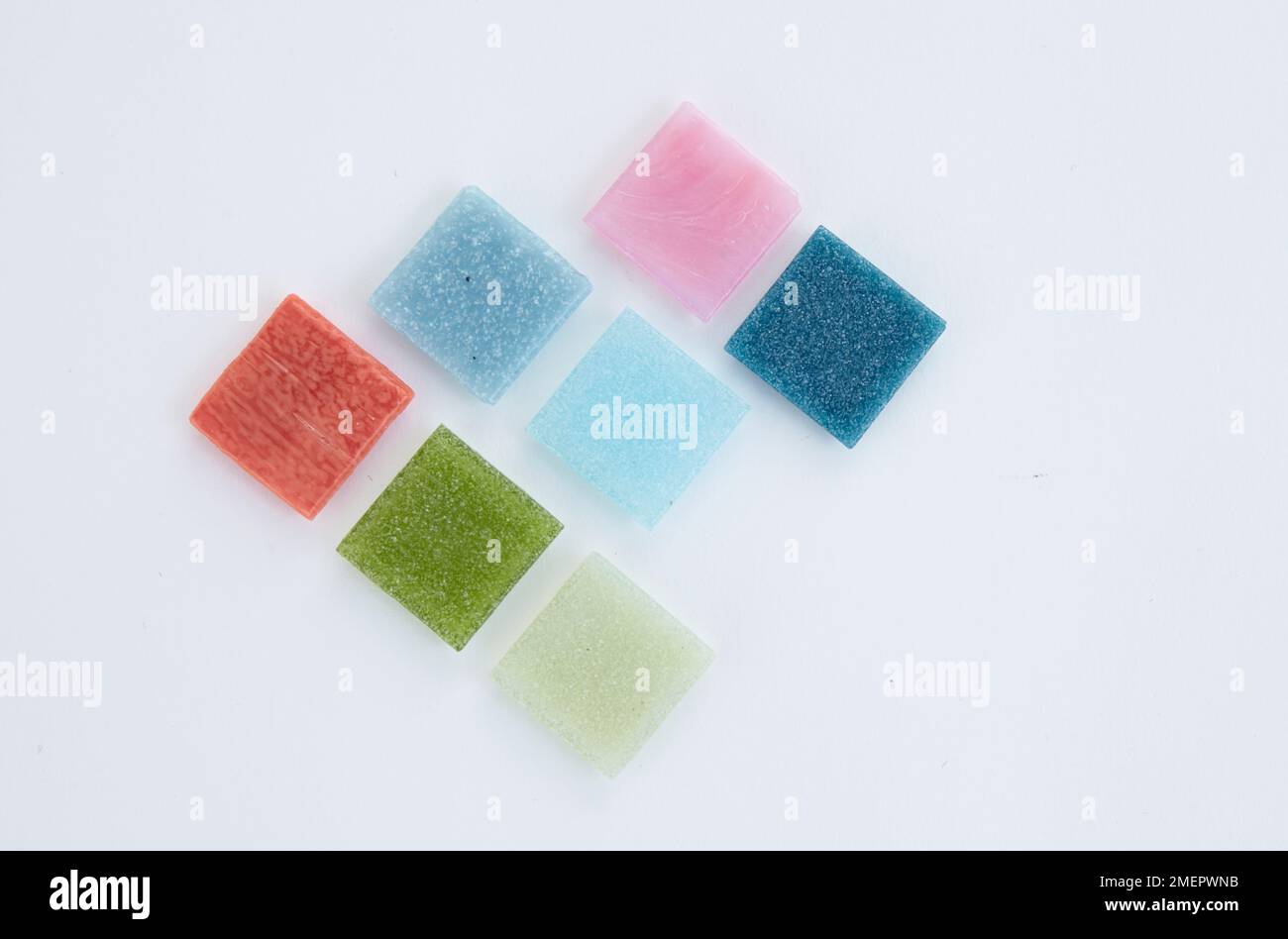 Vitreous glass pieces, close-up Stock Photo - Alamy
