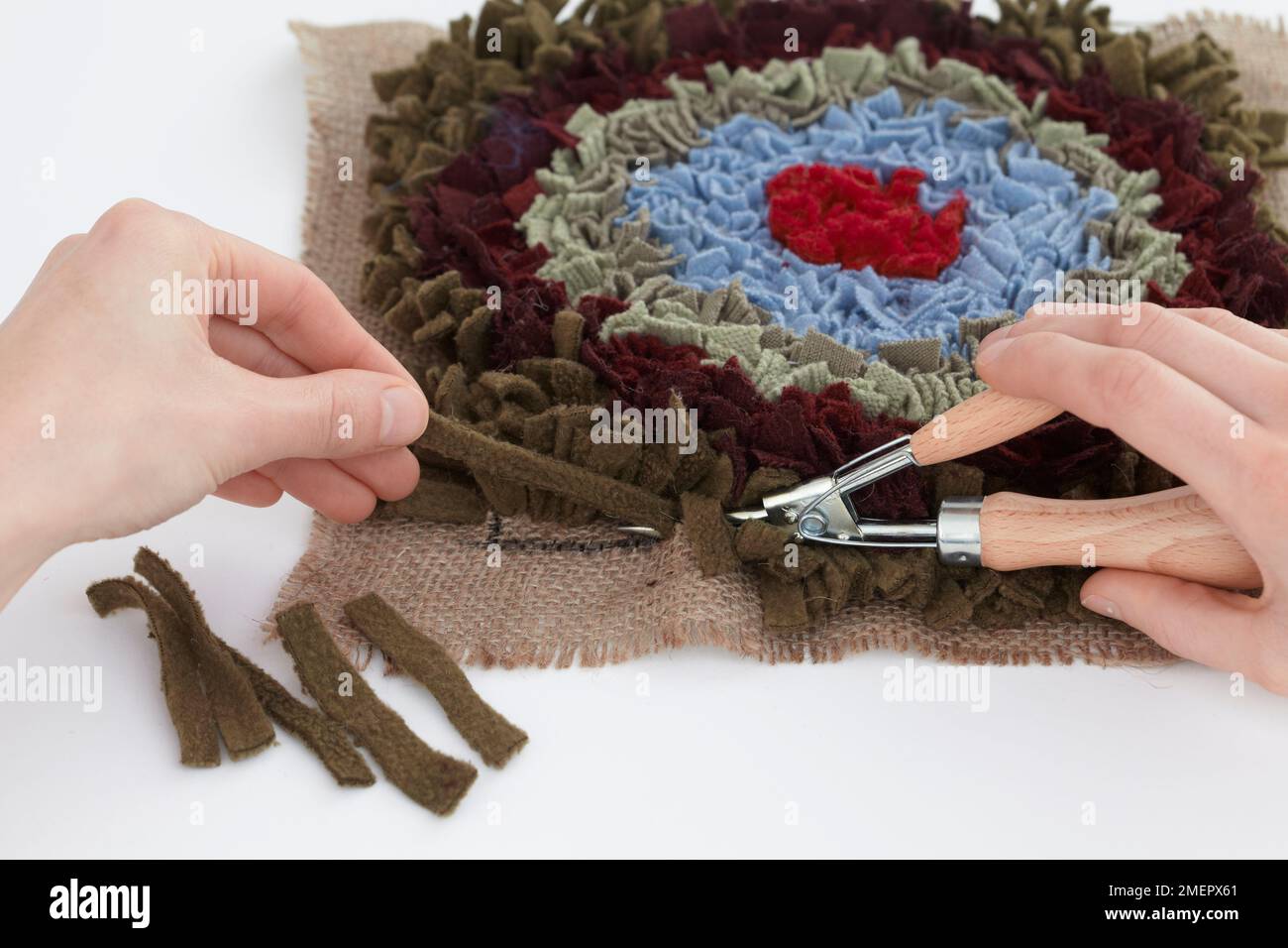 Female hands holding white square hi-res stock photography and images ...