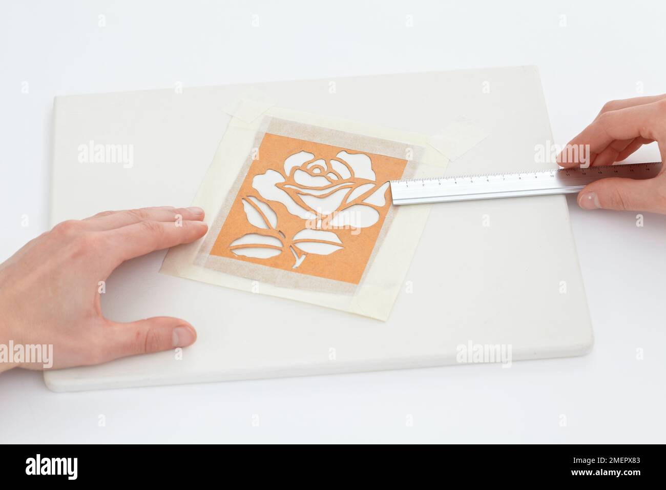 Close up placing tape hi-res stock photography and images - Alamy
