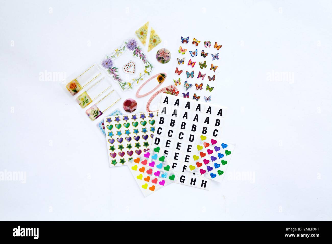 Sheets of stickers hi-res stock photography and images - Alamy