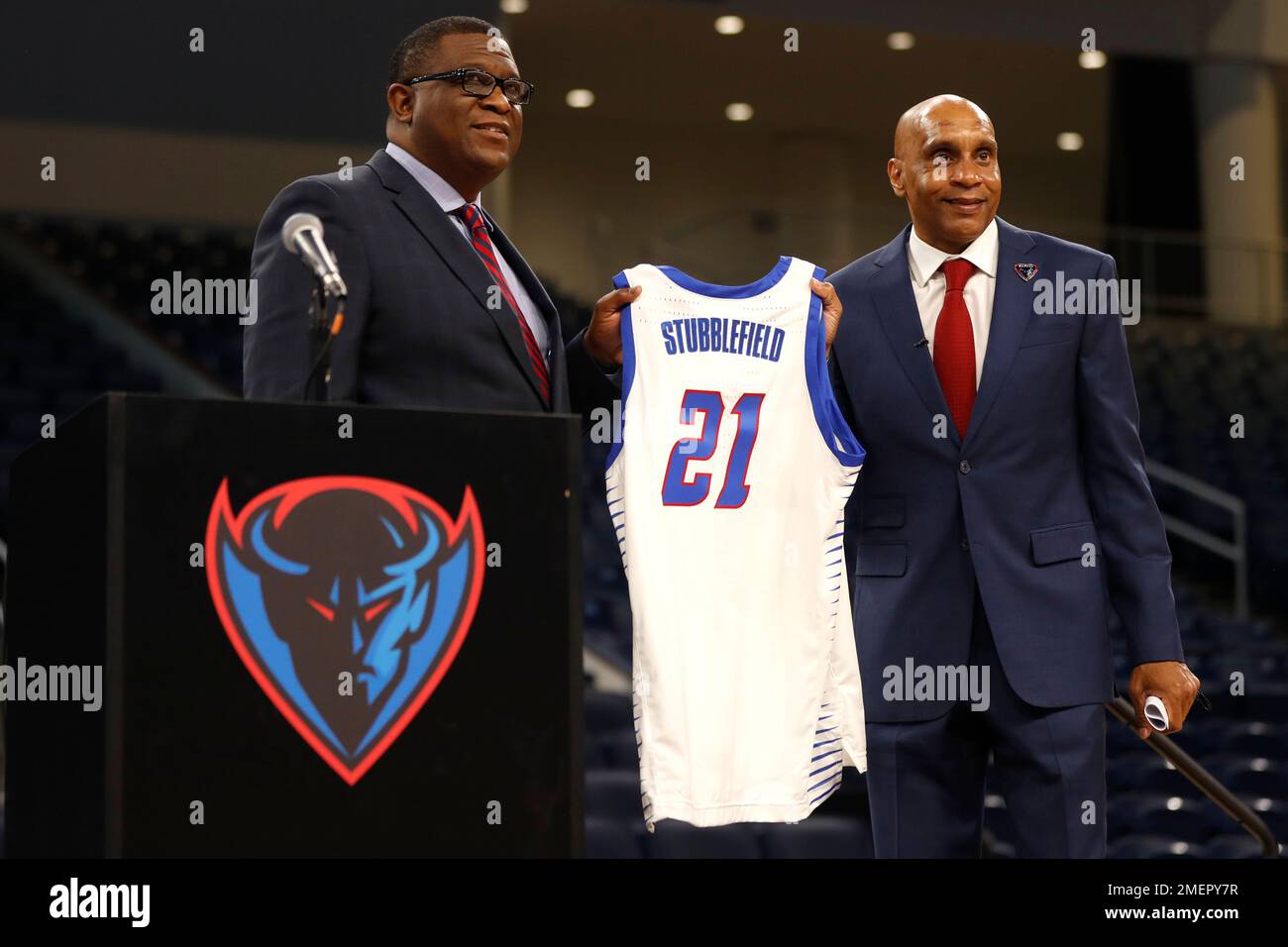 DePaul University's new men's basketball head coach Tony Stubblefield ...