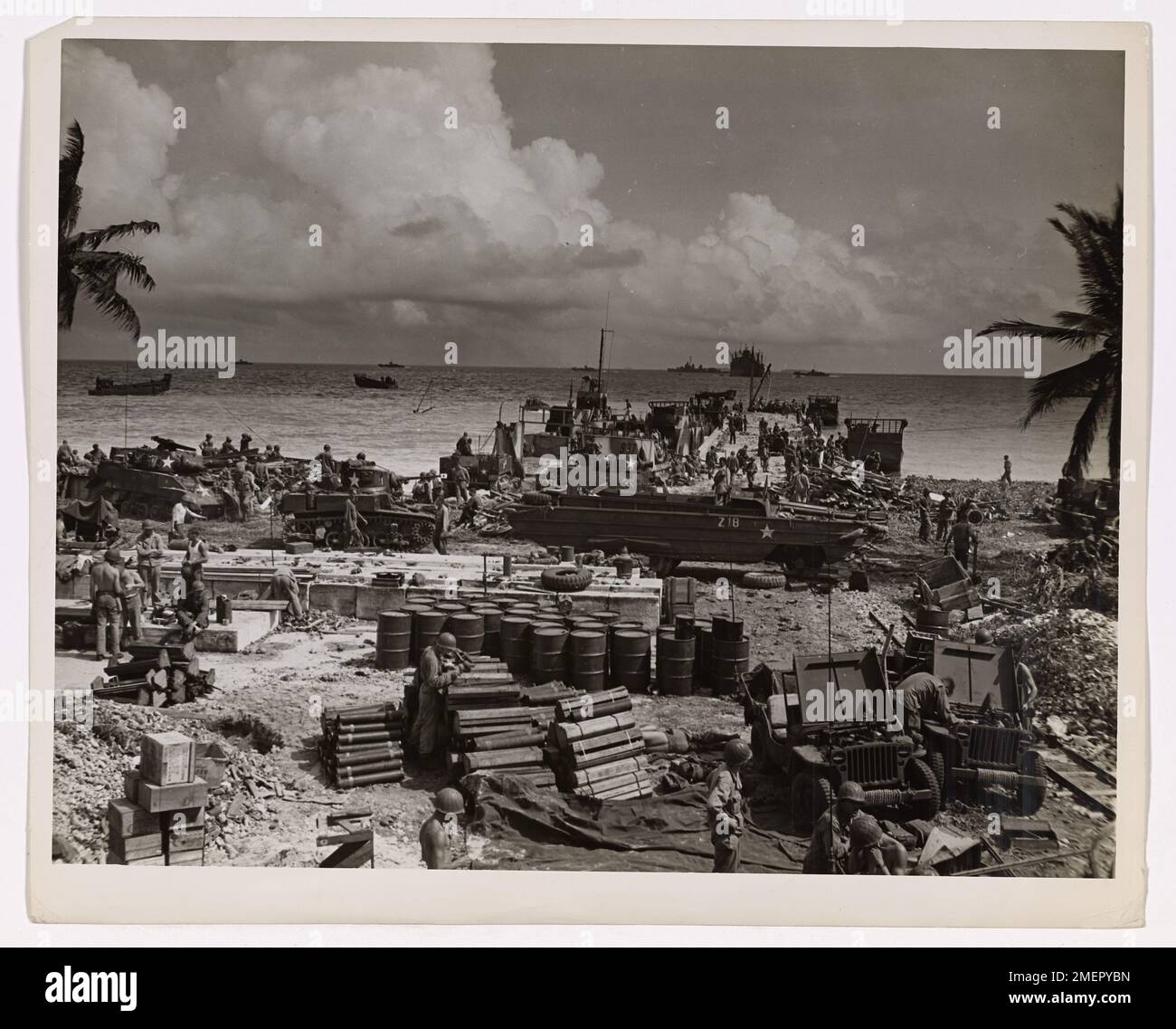 During the invasion of Kwajalein Atoll in the Marshall Islands, Coast ...