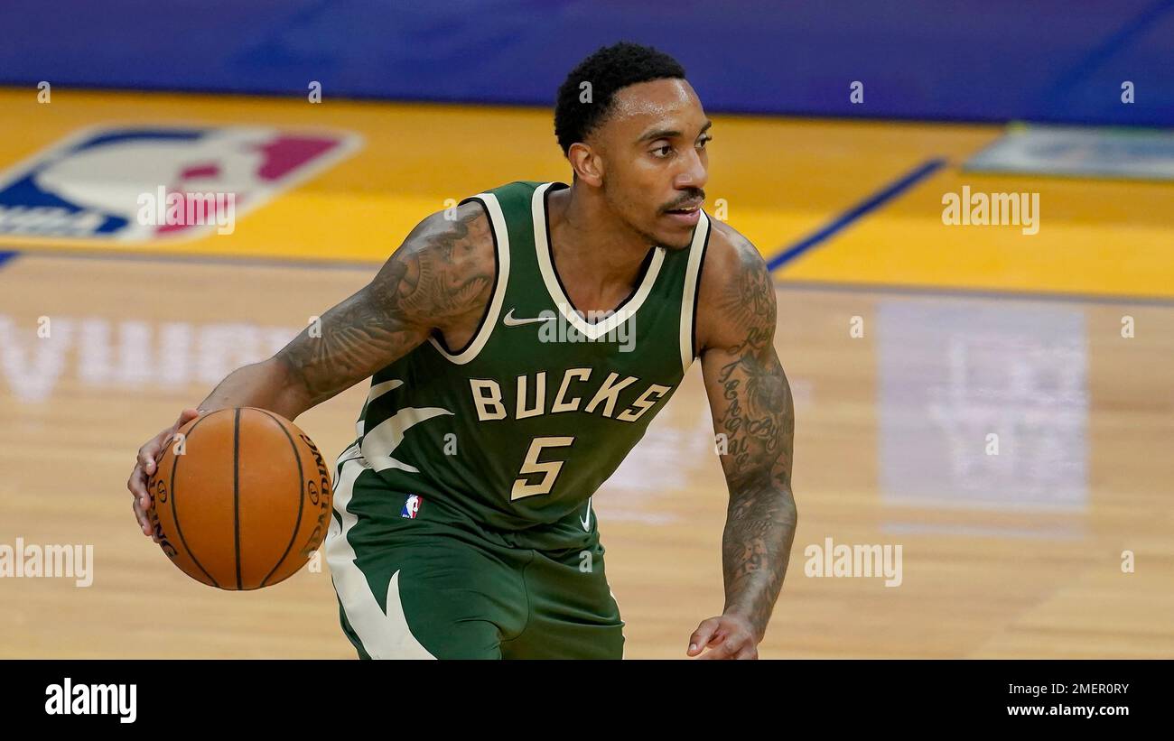 Milwaukee Bucks guard Jeff Teague against the Golden State Warriors ...