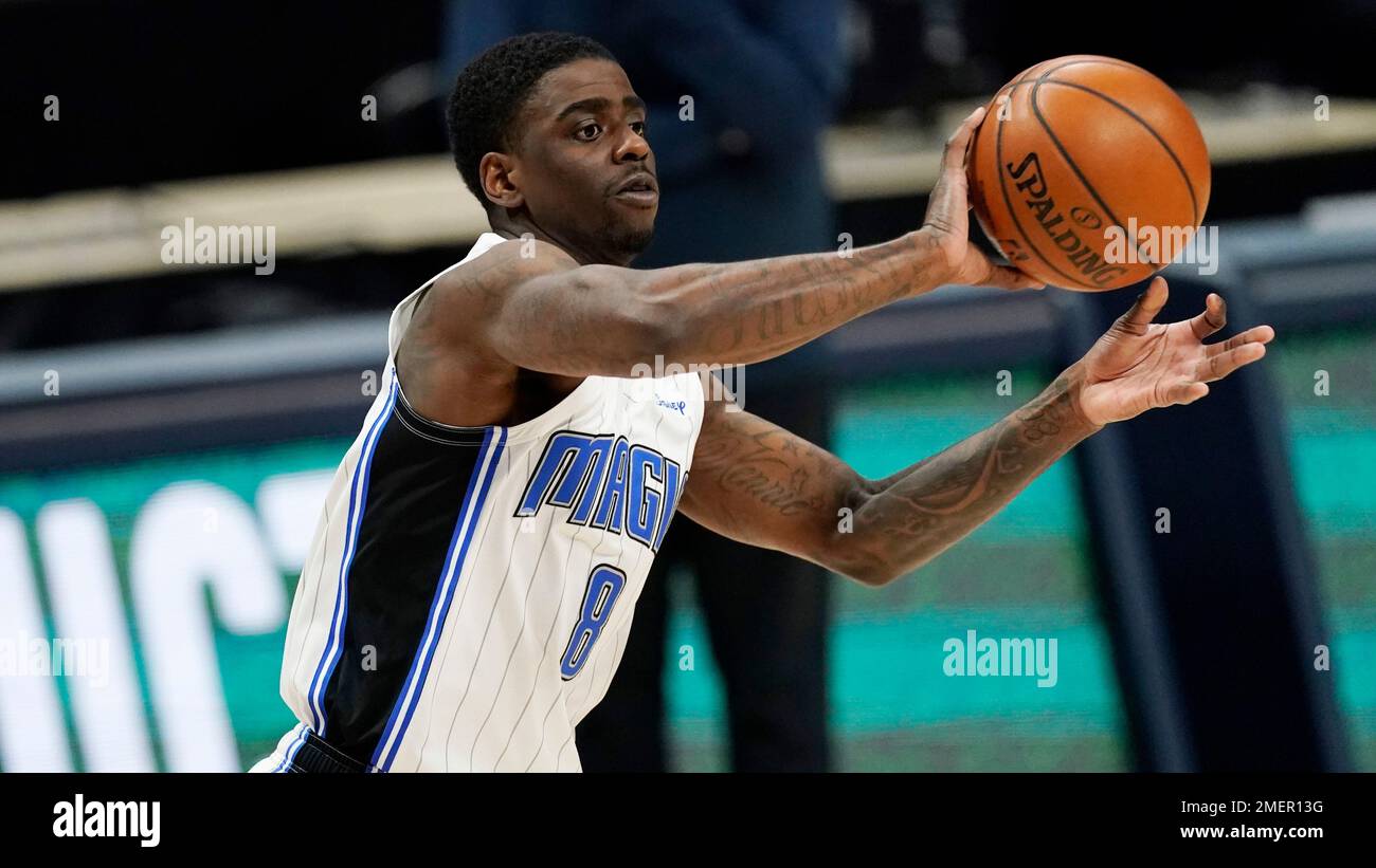 Orlando Magic guard Dwayne Bacon (8) in the first half of an NBA ...