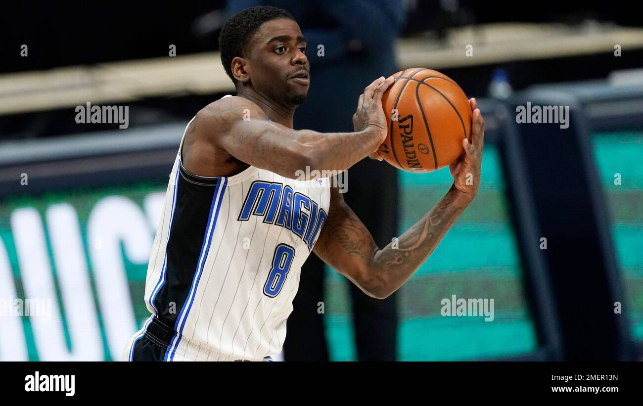 Orlando Magic guard Dwayne Bacon (8) in the first half of an NBA ...