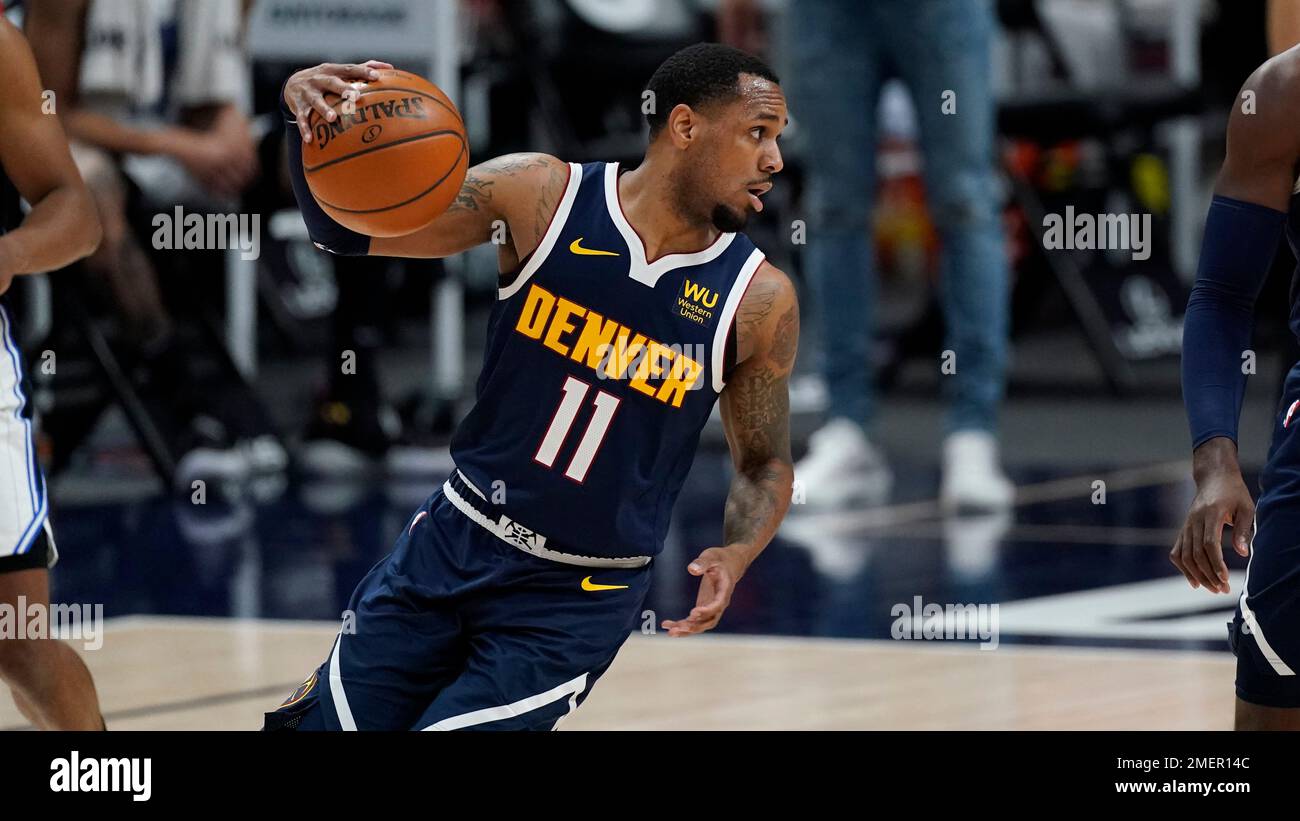 Denver Nuggets guard Monte Morris (11) in the first half of an NBA ...