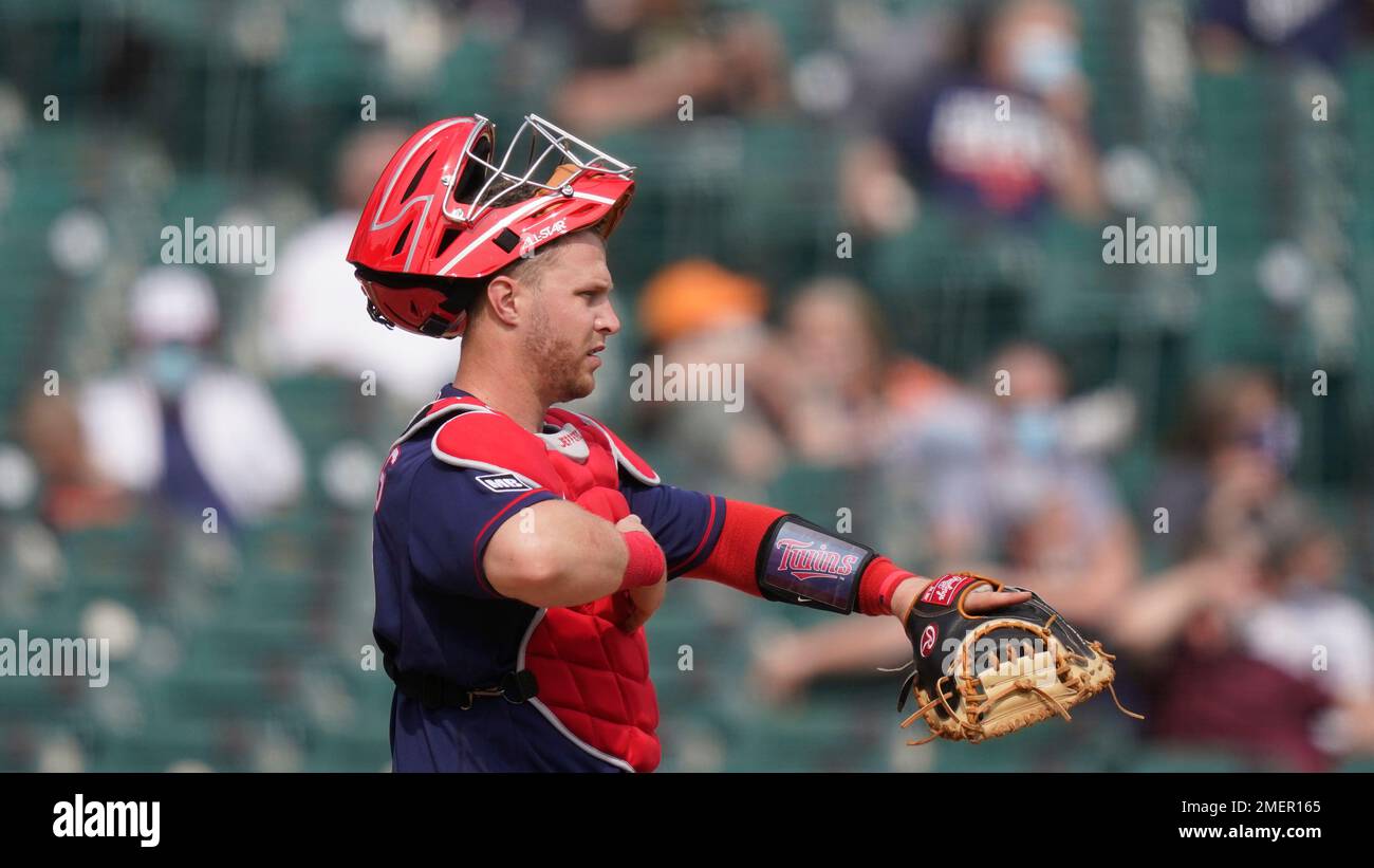 Minnesota Twins' Ryan Jeffers plays during a baseball game, Tuesday ...