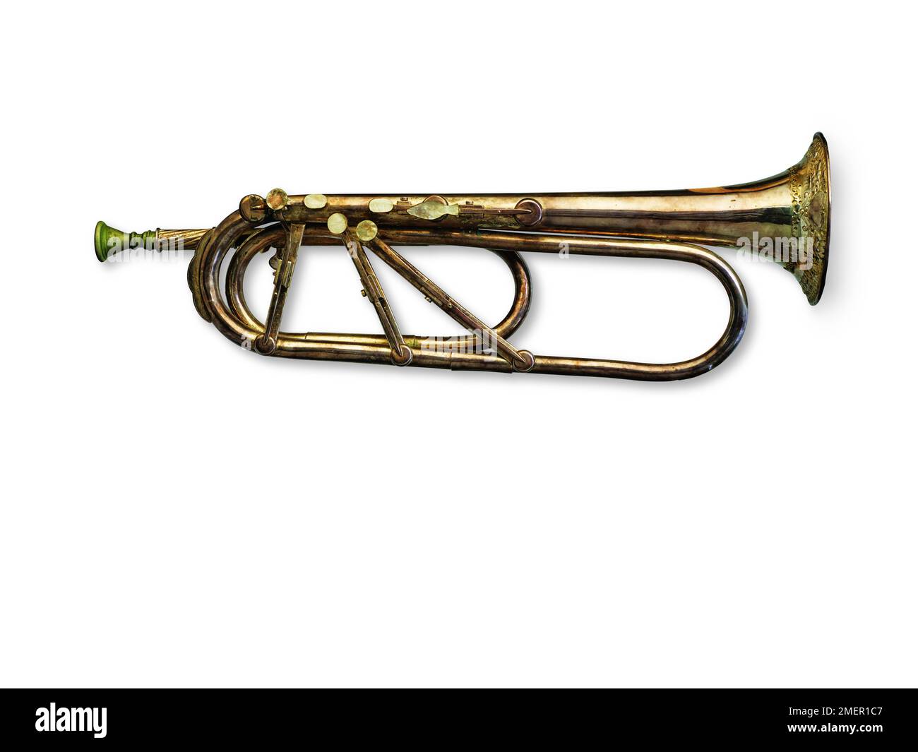 Key trumpet, 6 keys in G, modern, Weidinger model, plated, made by ...