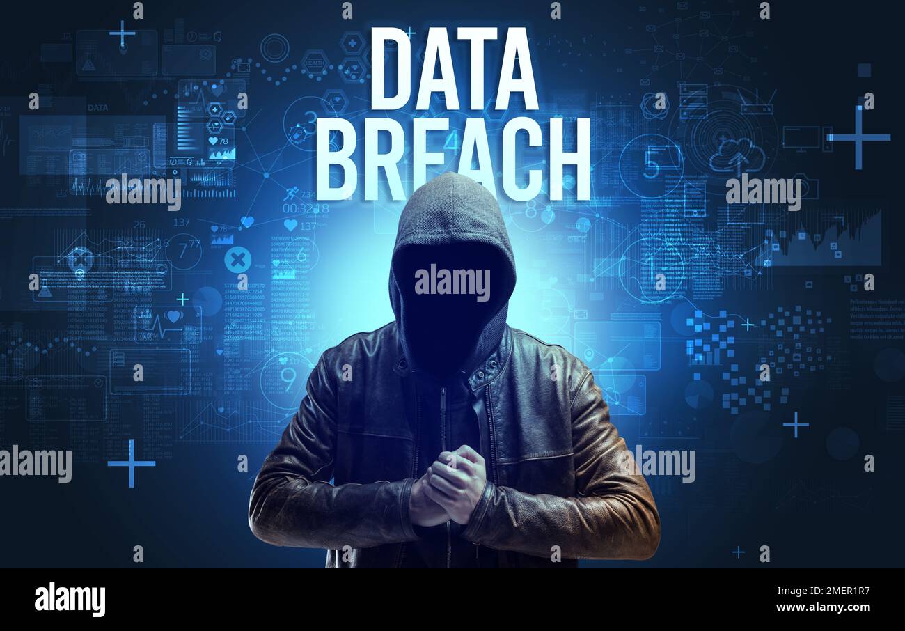 Faceless man with online security concept Stock Photo - Alamy