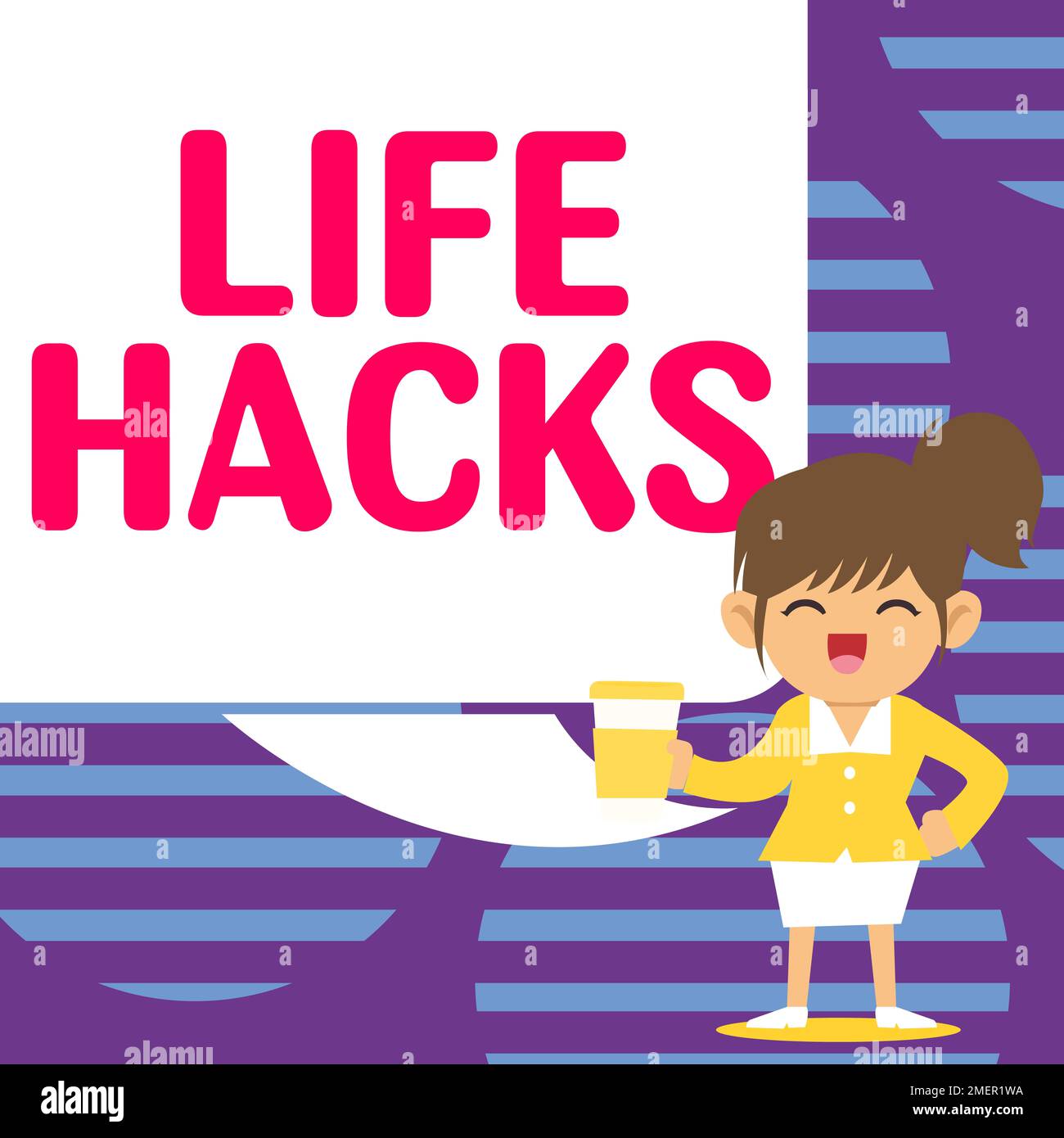 Conceptual caption Life Hacks. Concept meaning Strategy technique to ...