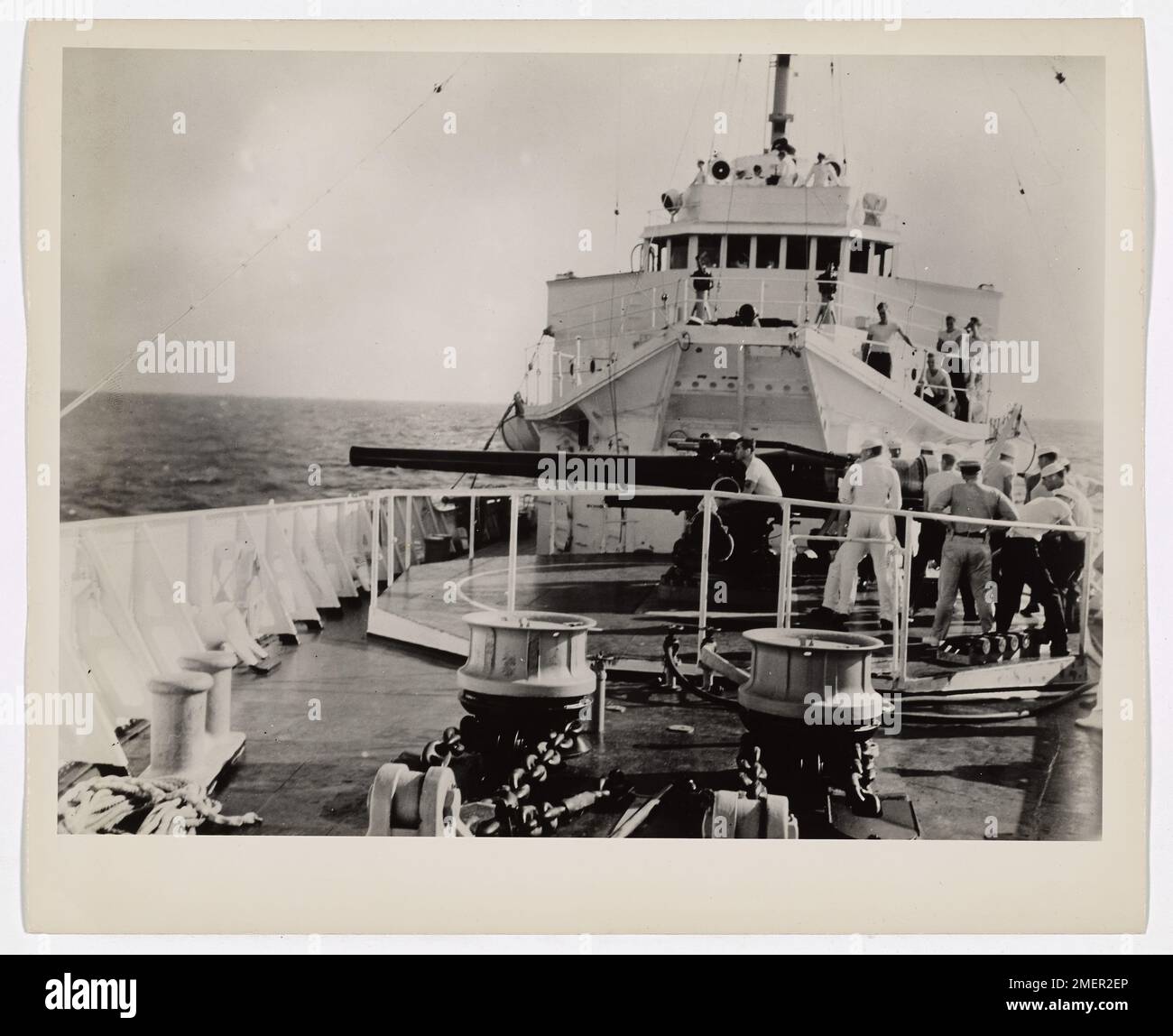 A ship participates in target practice, showcasing the Coast Guard's ...