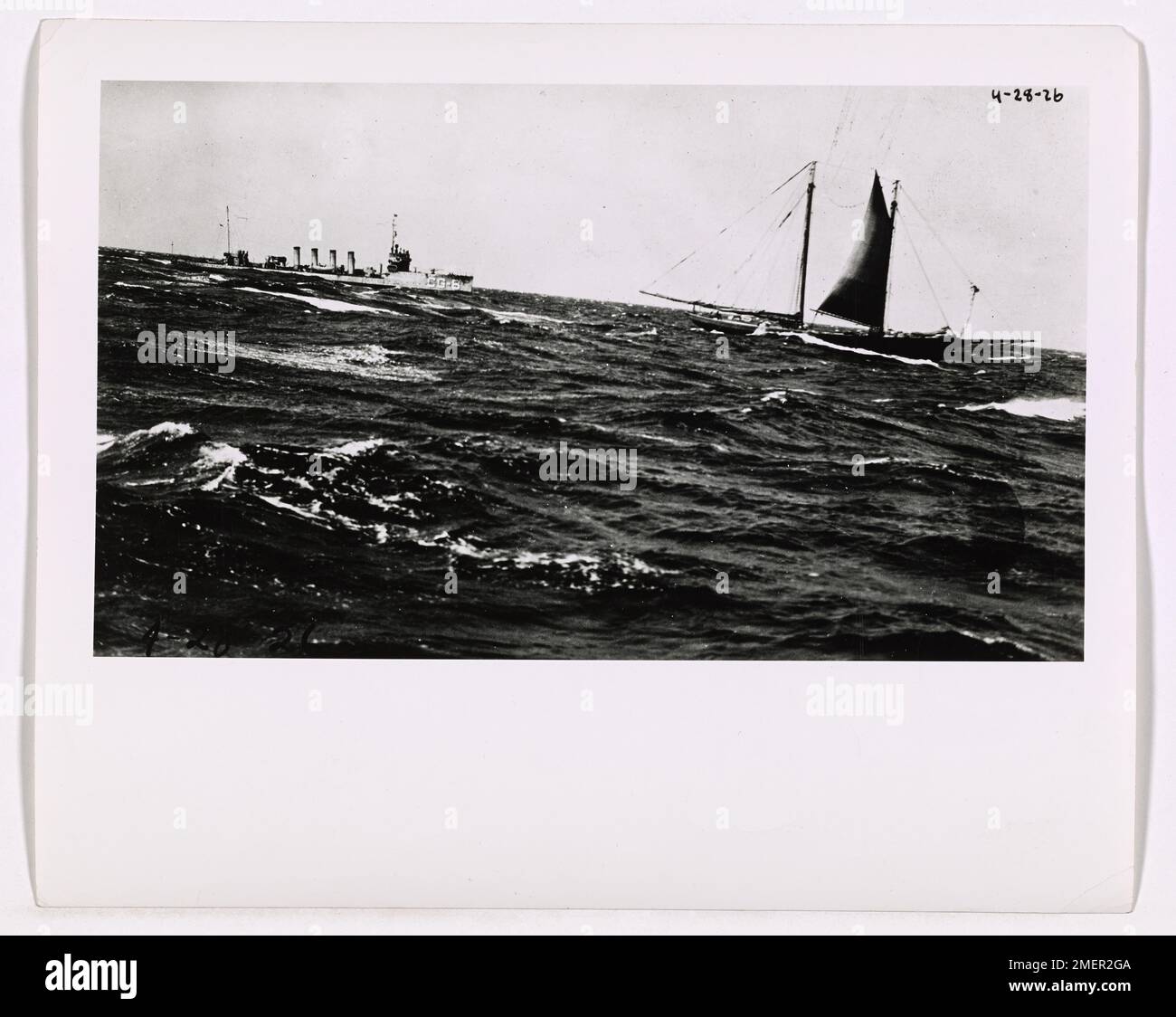 The U.S. Coast Guard Destroyer AMMEN (CG-8), a 742-ton ship with four ...