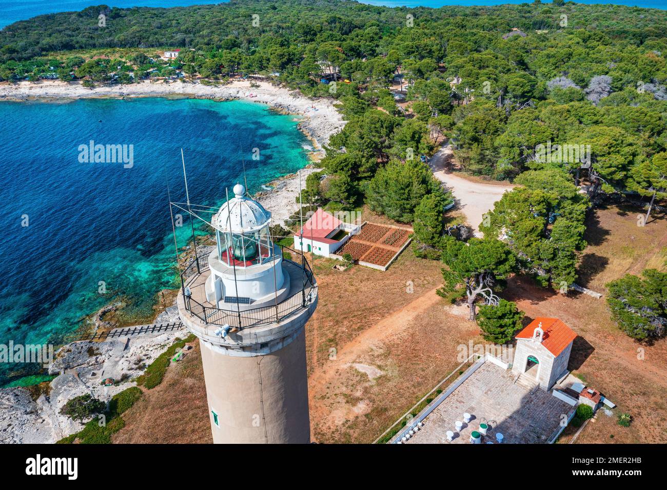 Light house Veli Rat Stock Photo - Alamy