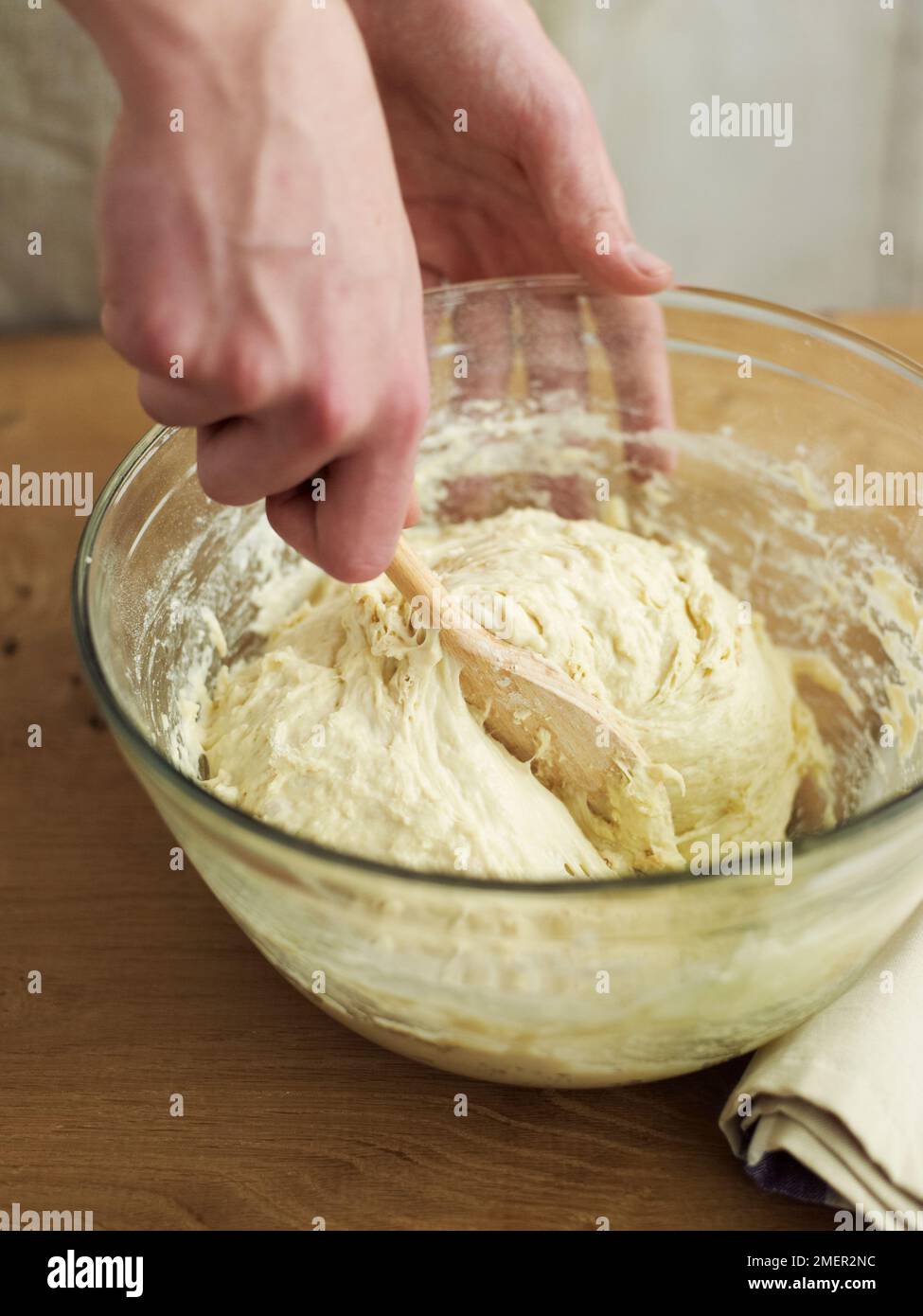 Mixing bread dough hi-res stock photography and images - Alamy