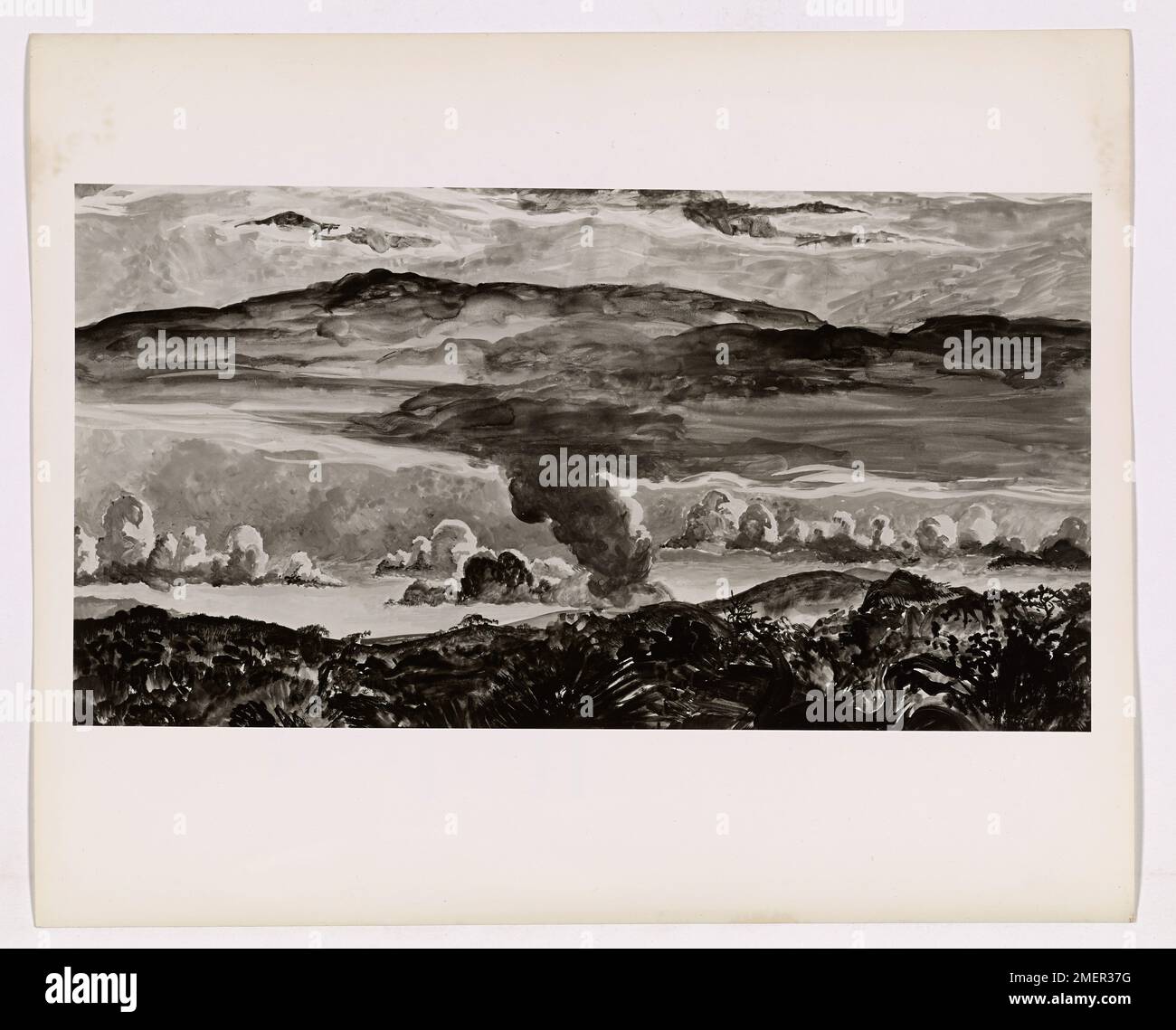 This artwork by Coast Guard Combat Artist John J. Floherty Jr. depicts ...