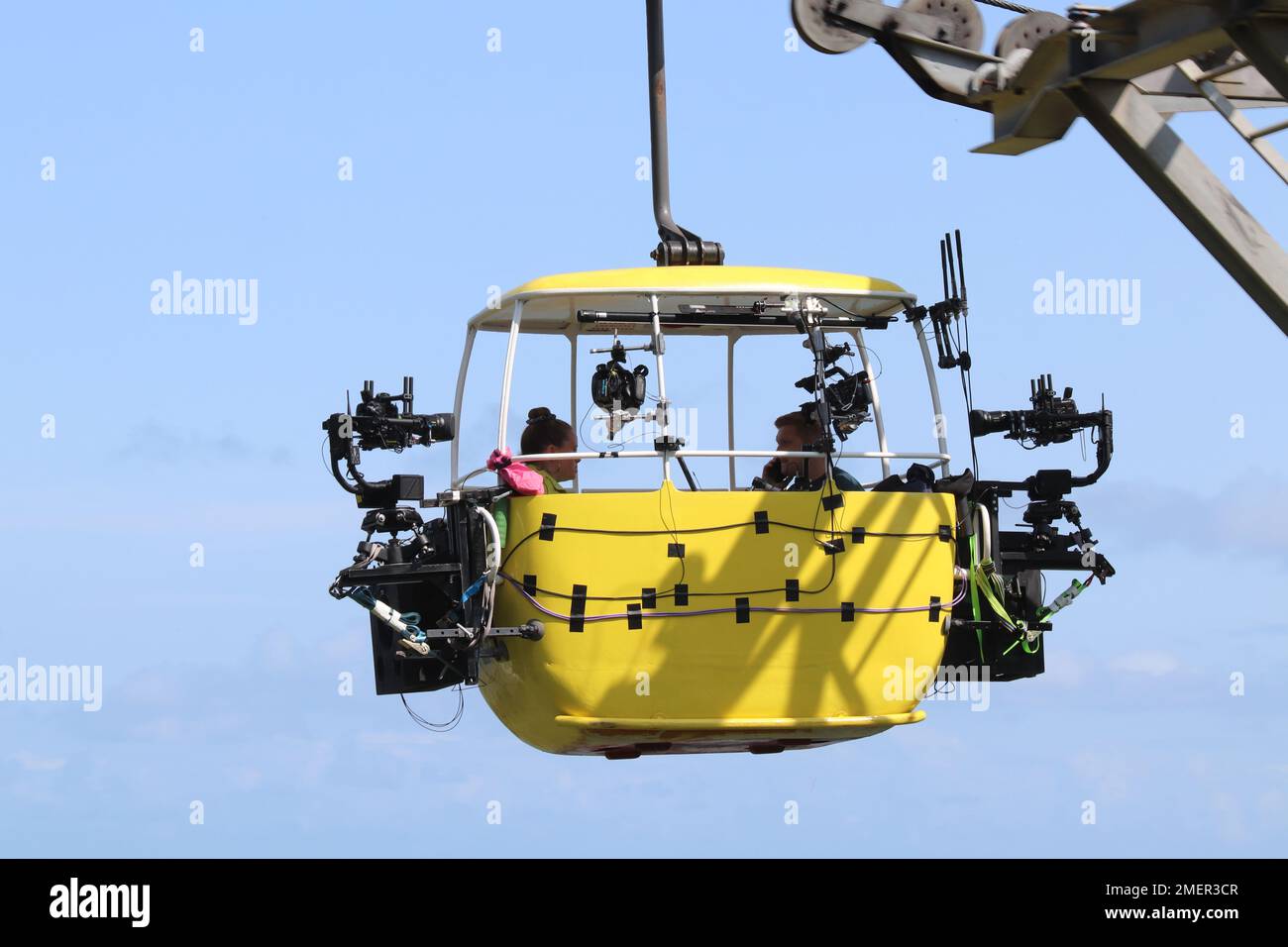 Sam Aston and Dolly-Ross Campbell for Coronation street are filming ...