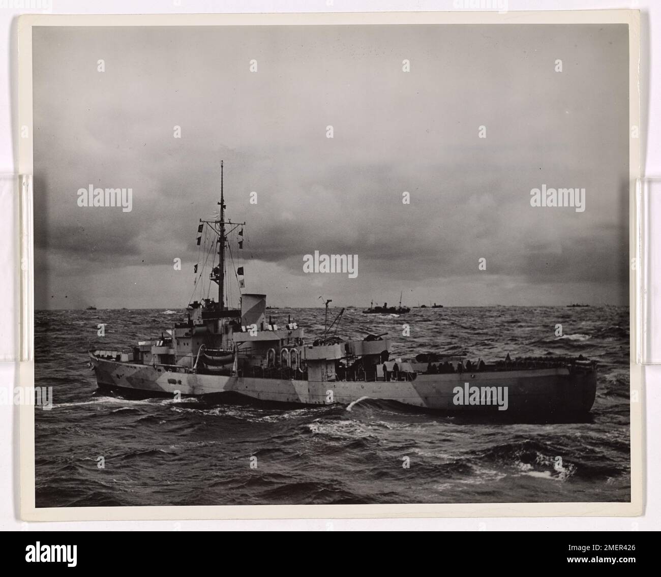 Convoys. This image depicts a Navy Destroyer escorting a United Nations ...