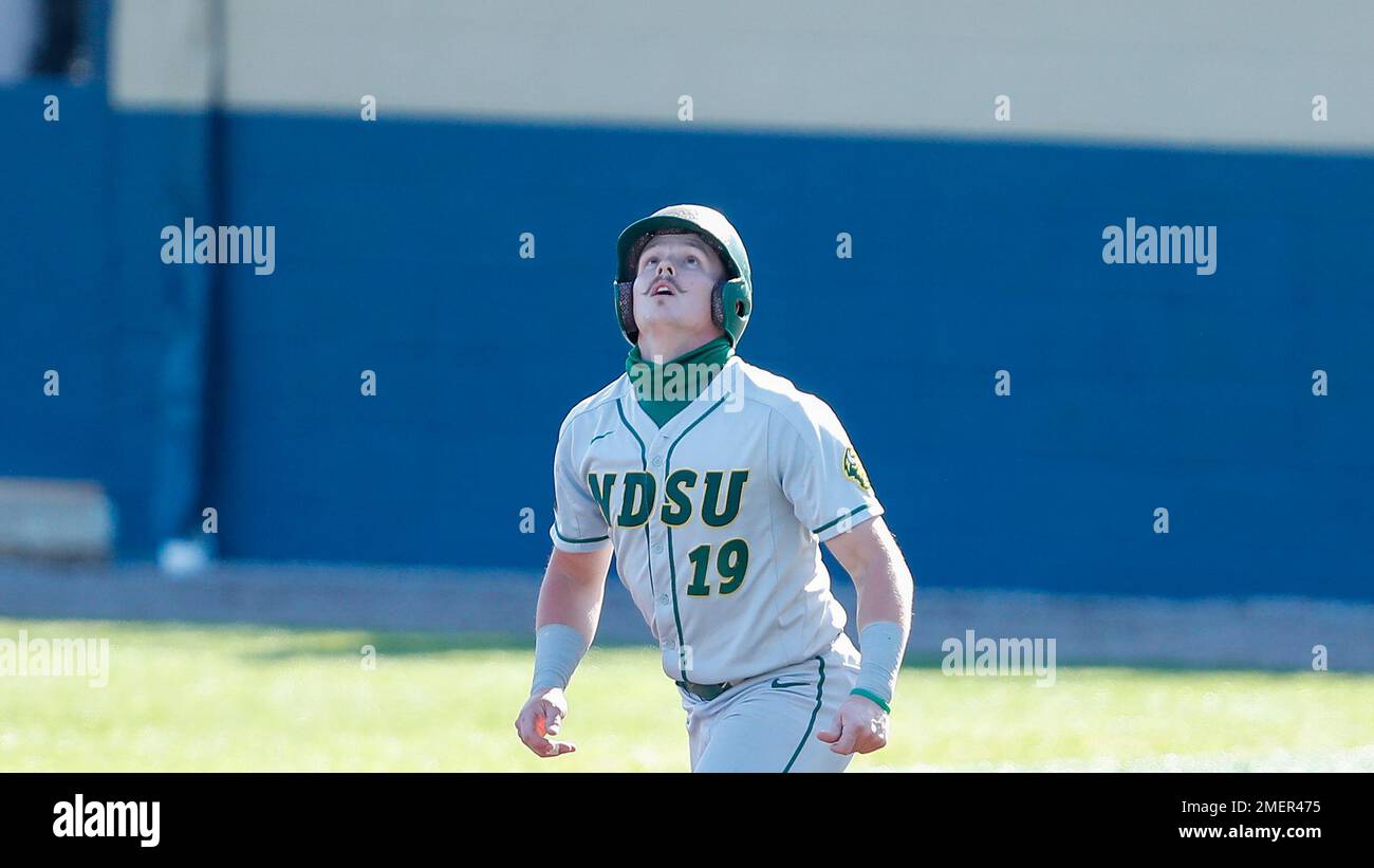 North Dakota St. outfielder Jake Malec (19) during an NCAA baseball ...