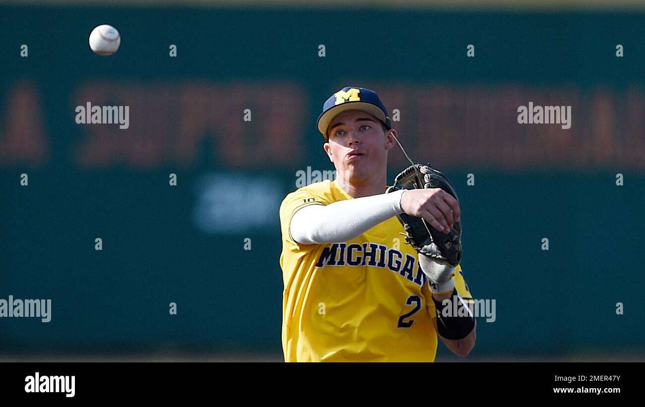 Michigan's Benjamin Sems during an NCAA baseball game on Monday, April ...
