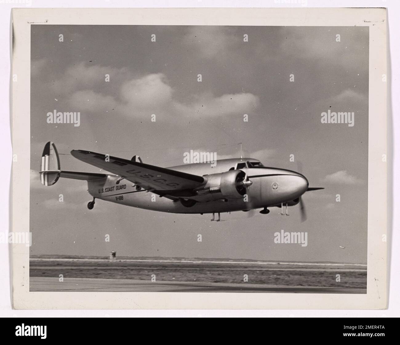 The Lockheed R50-1 Lodestar Transport, V-188, is depicted in this image ...