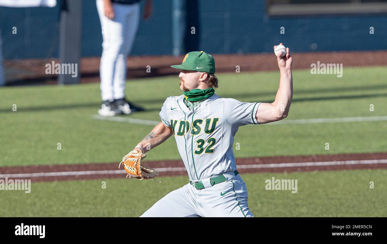North Dakota St. pitcher Parker Harm (32) during an NCAA baseball game ...
