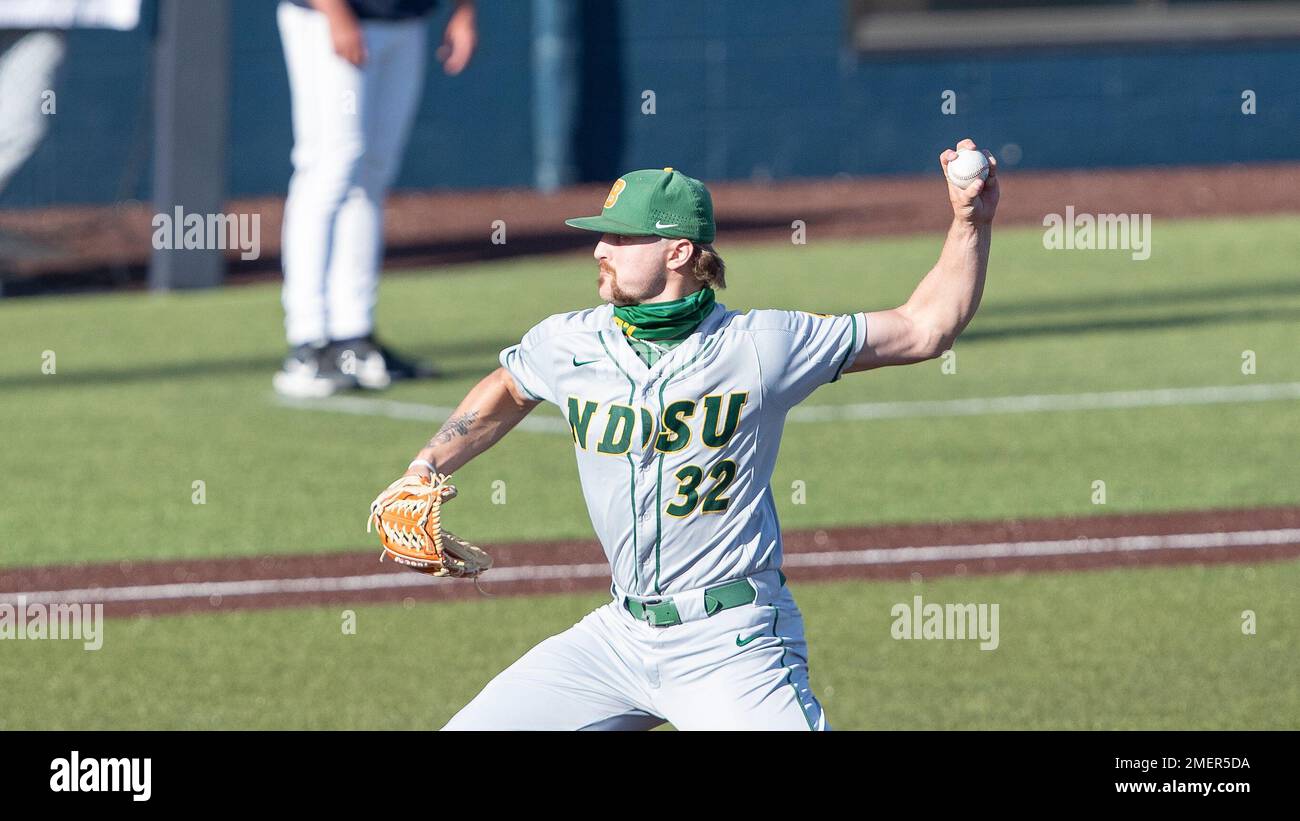 North Dakota St. pitcher Parker Harm (32) during an NCAA baseball game ...