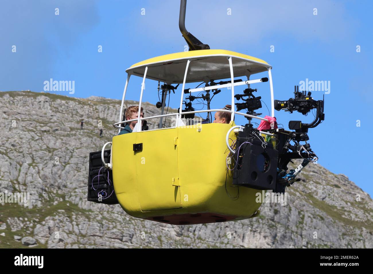 Sam Aston and Dolly-Ross Campbell for Coronation street are filming ...