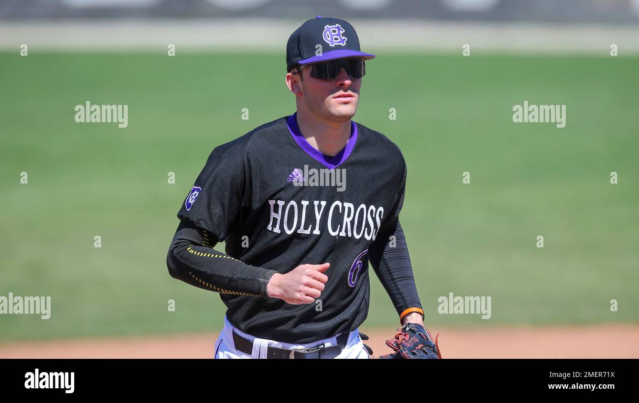 Holy Cross's Ben Dellacono (6) during an NCAA baseball game against ...