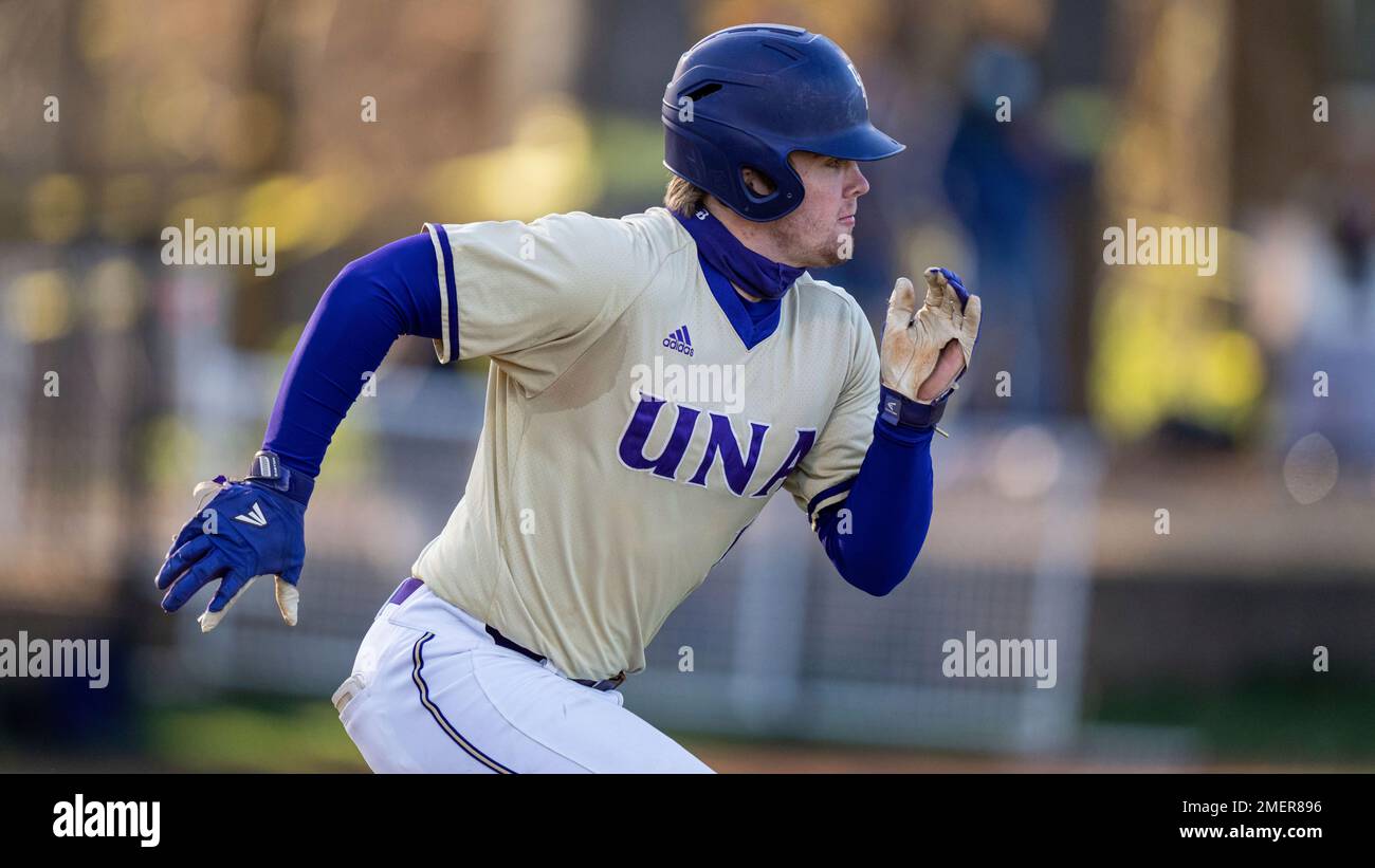 North Alabama C Levi Jensen (19) during an NCAA baseball game on Friday ...