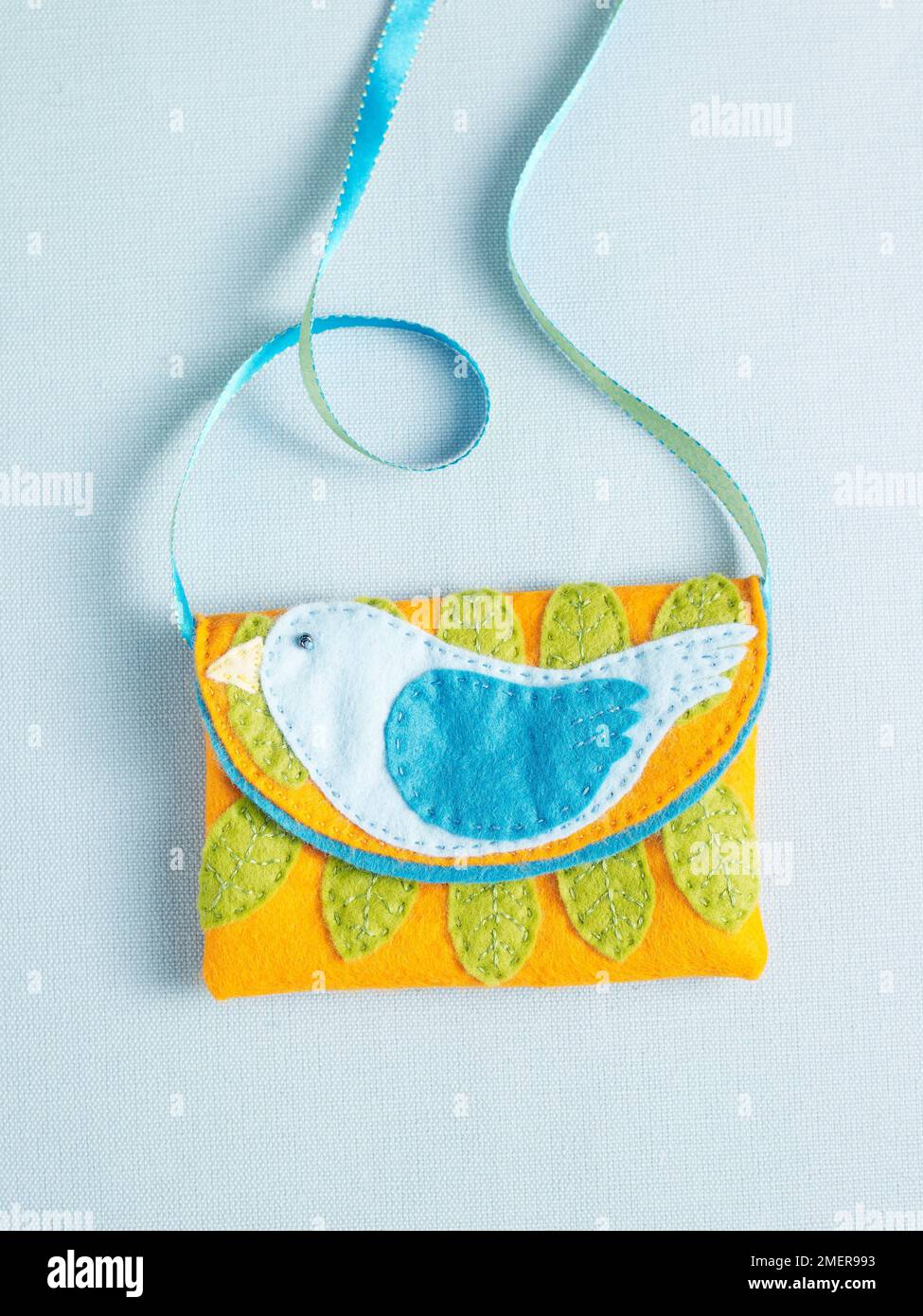 Felt bird bag Stock Photo - Alamy