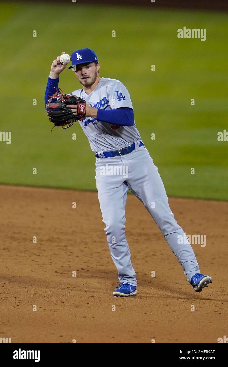 Los Angeles Dodgers second baseman Gavin Lux against the Oakland ...