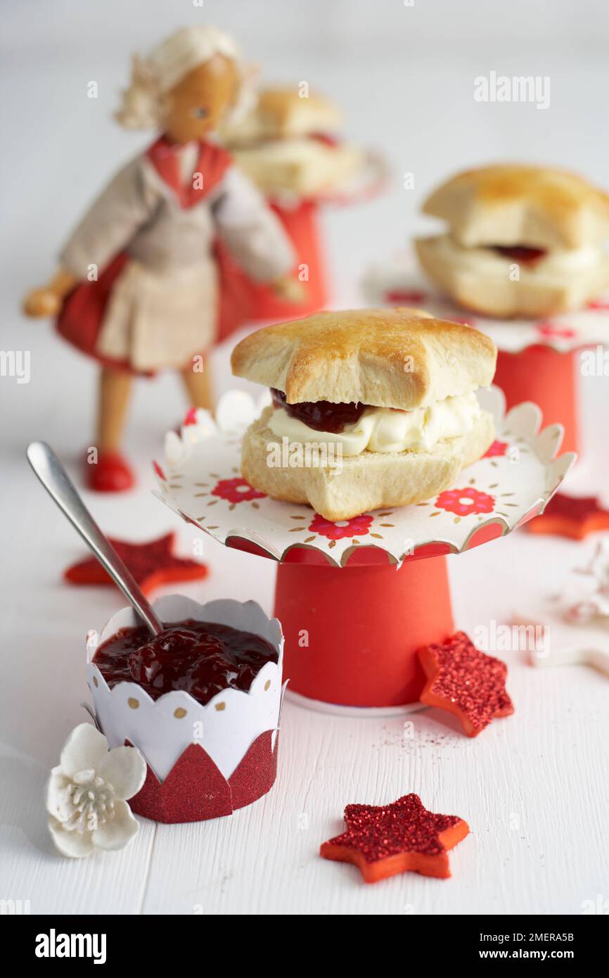 Star shape scone Stock Photo - Alamy