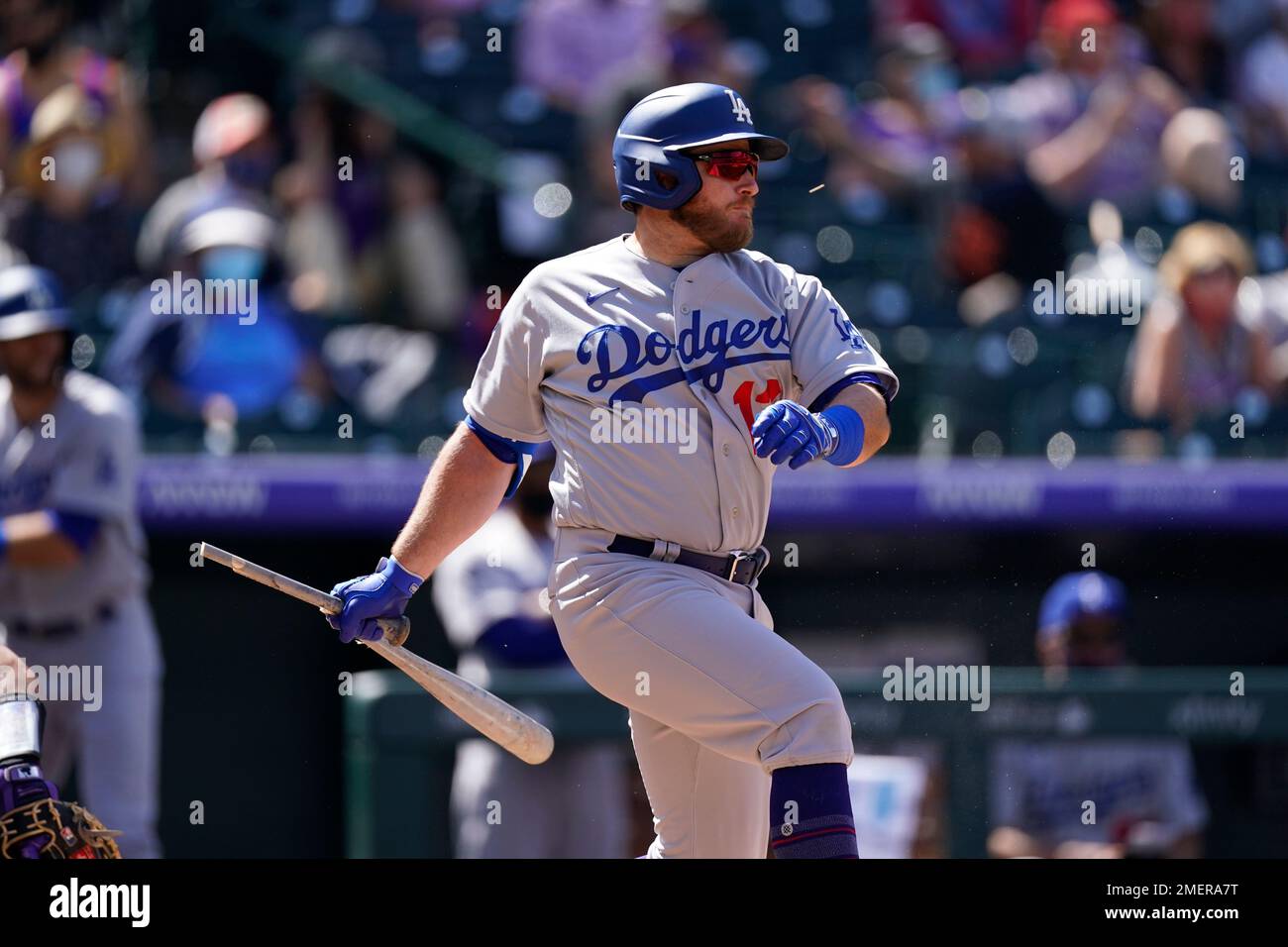 Los Angeles Dodgers first baseman Max Muncy (13) in the fifth inning of ...