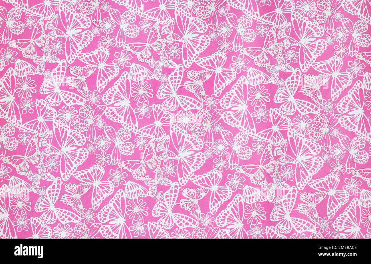 Pink butterfly patterned background Stock Photo - Alamy